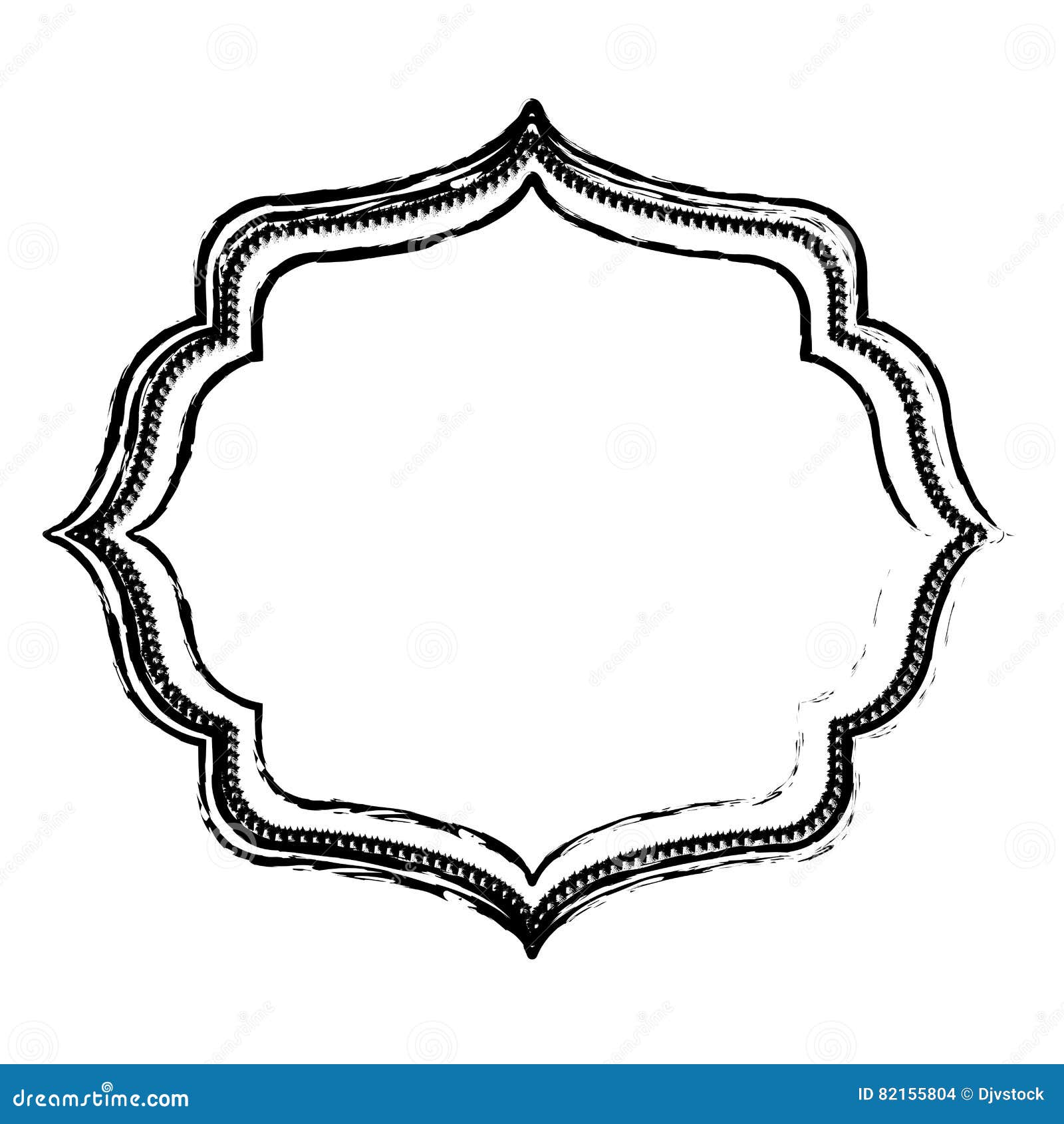 Ornamental border insignia stock vector. Illustration of label - 82155804