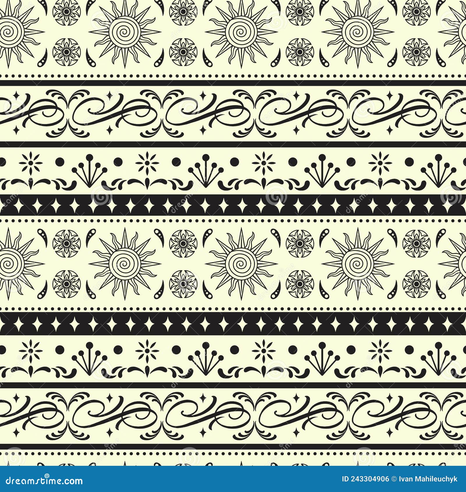 Ornamental Borders with Decorative Elements Stock Vector - Illustration ...