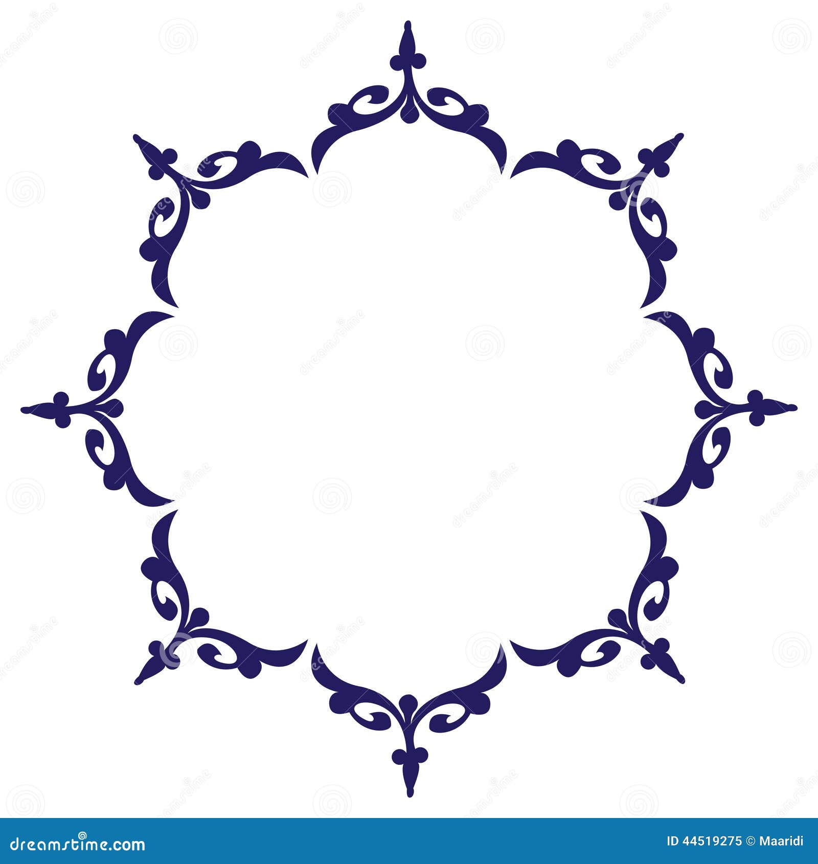 Ornamental circle design stock vector. Illustration of antique - 44519275