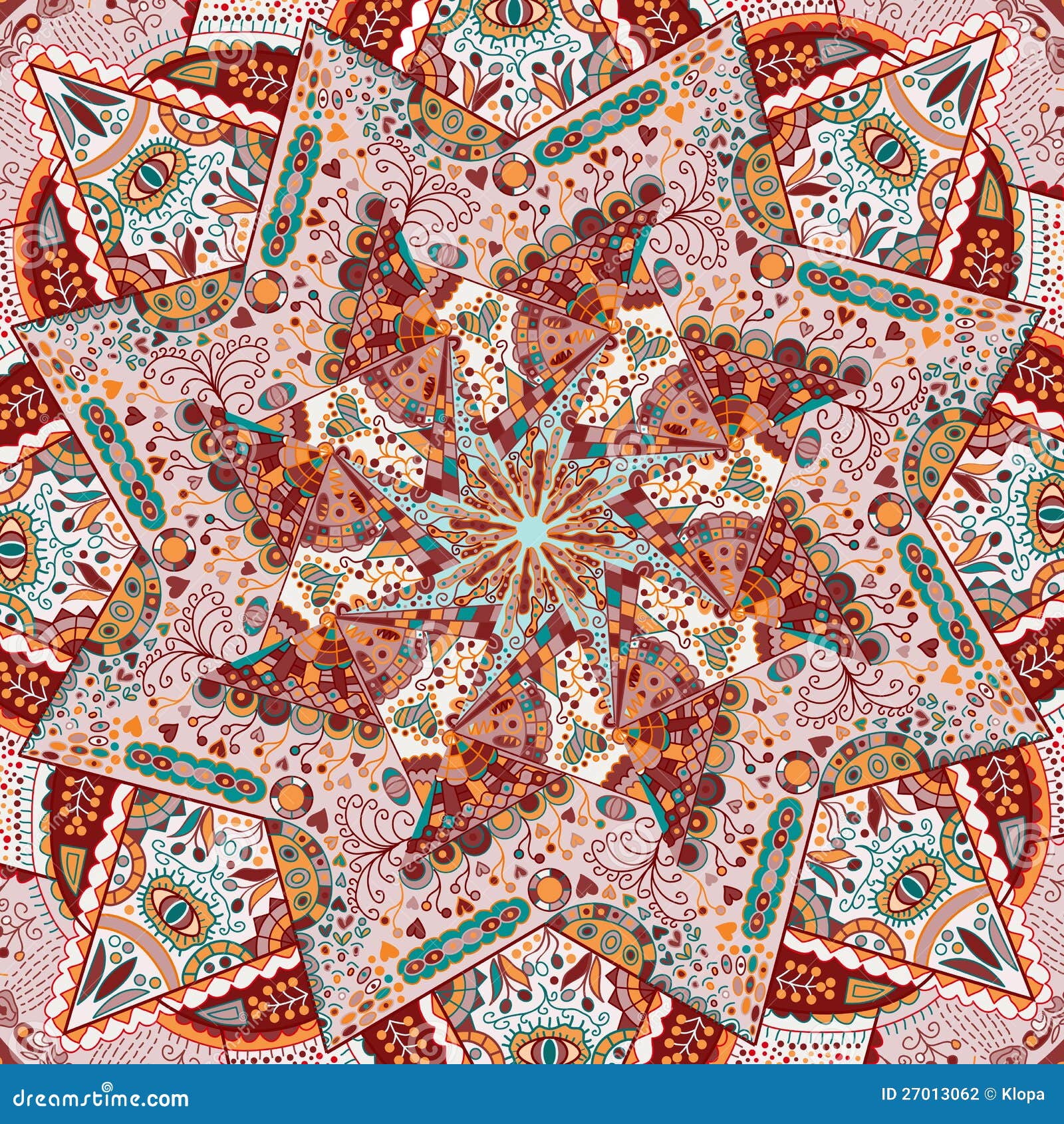 Ornamental Colorful Carpet Background Stock Vector - Illustration of ...