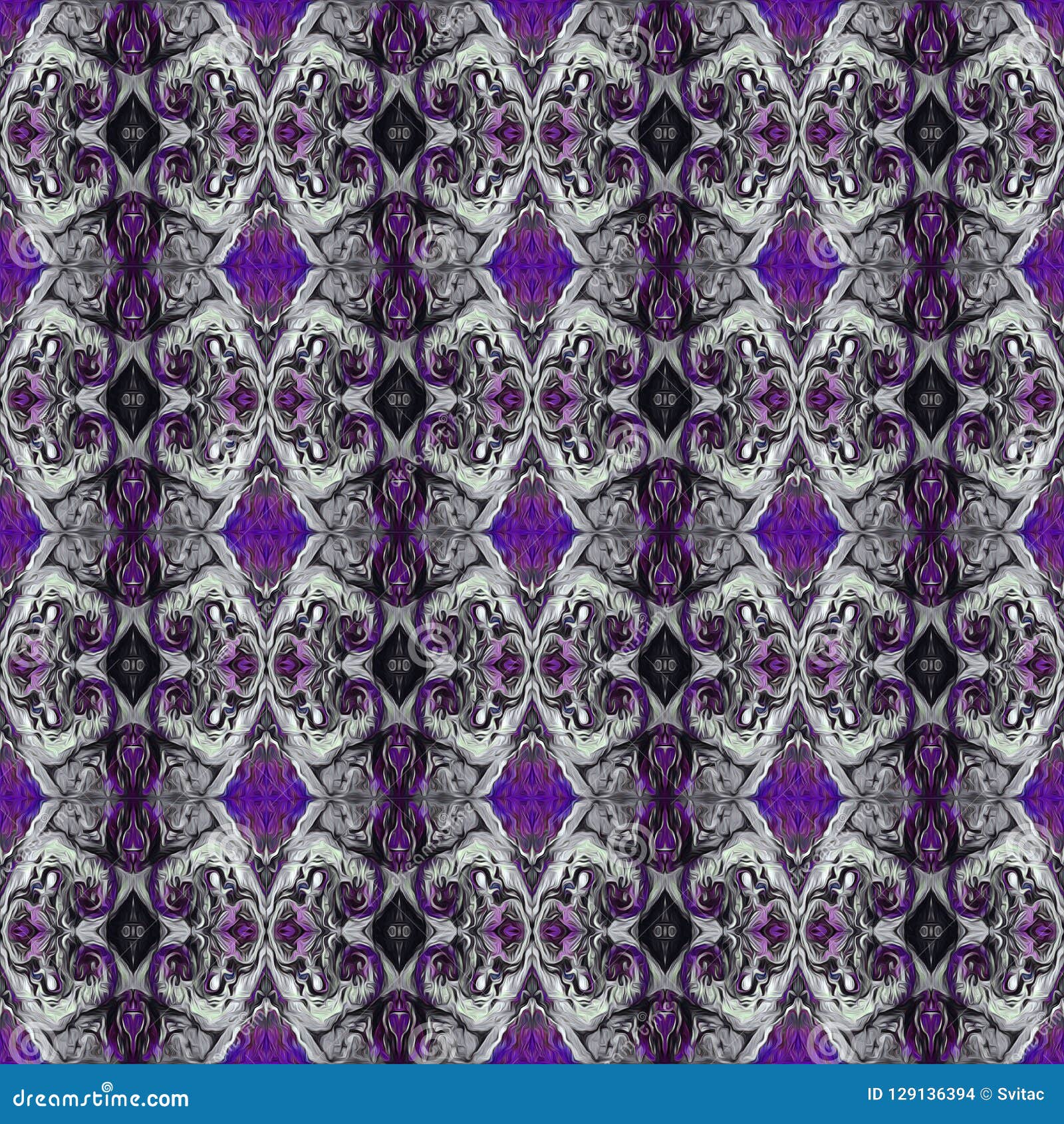 Ornamental Colourful Seamless High Resolution Pattern in Purple and ...