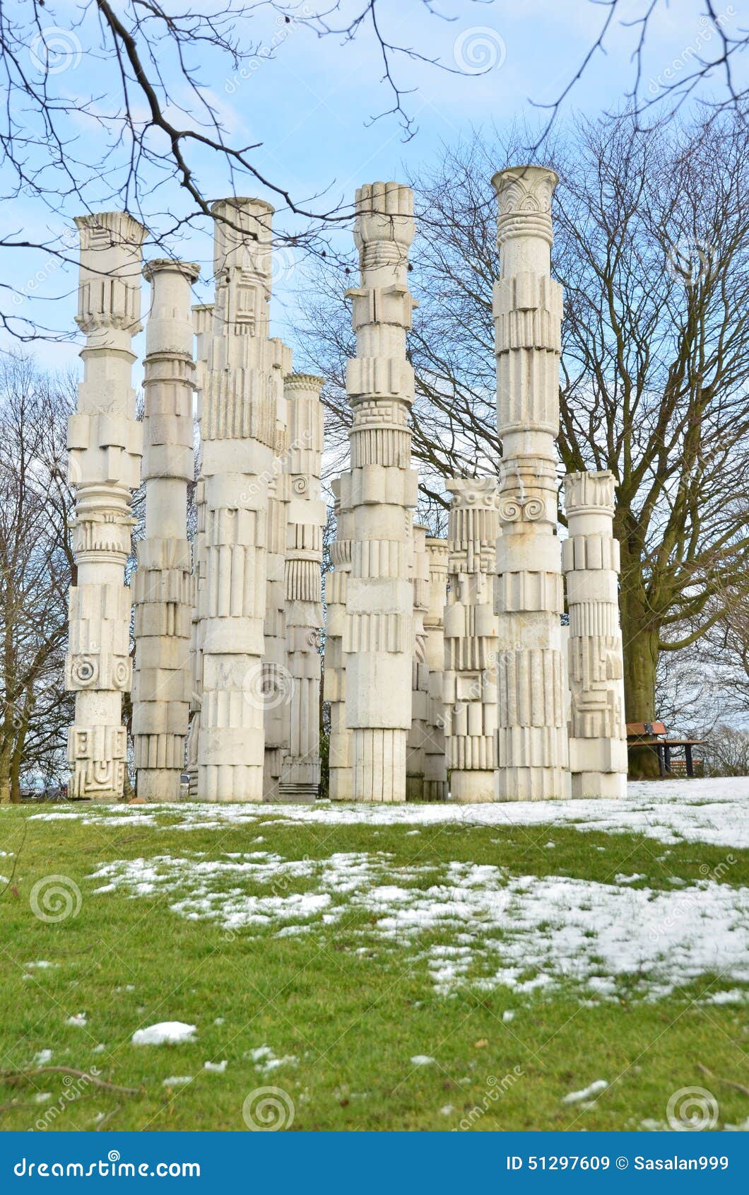 Ornamental Columns stock image. Image of glenrothes, outdoors - 51297609