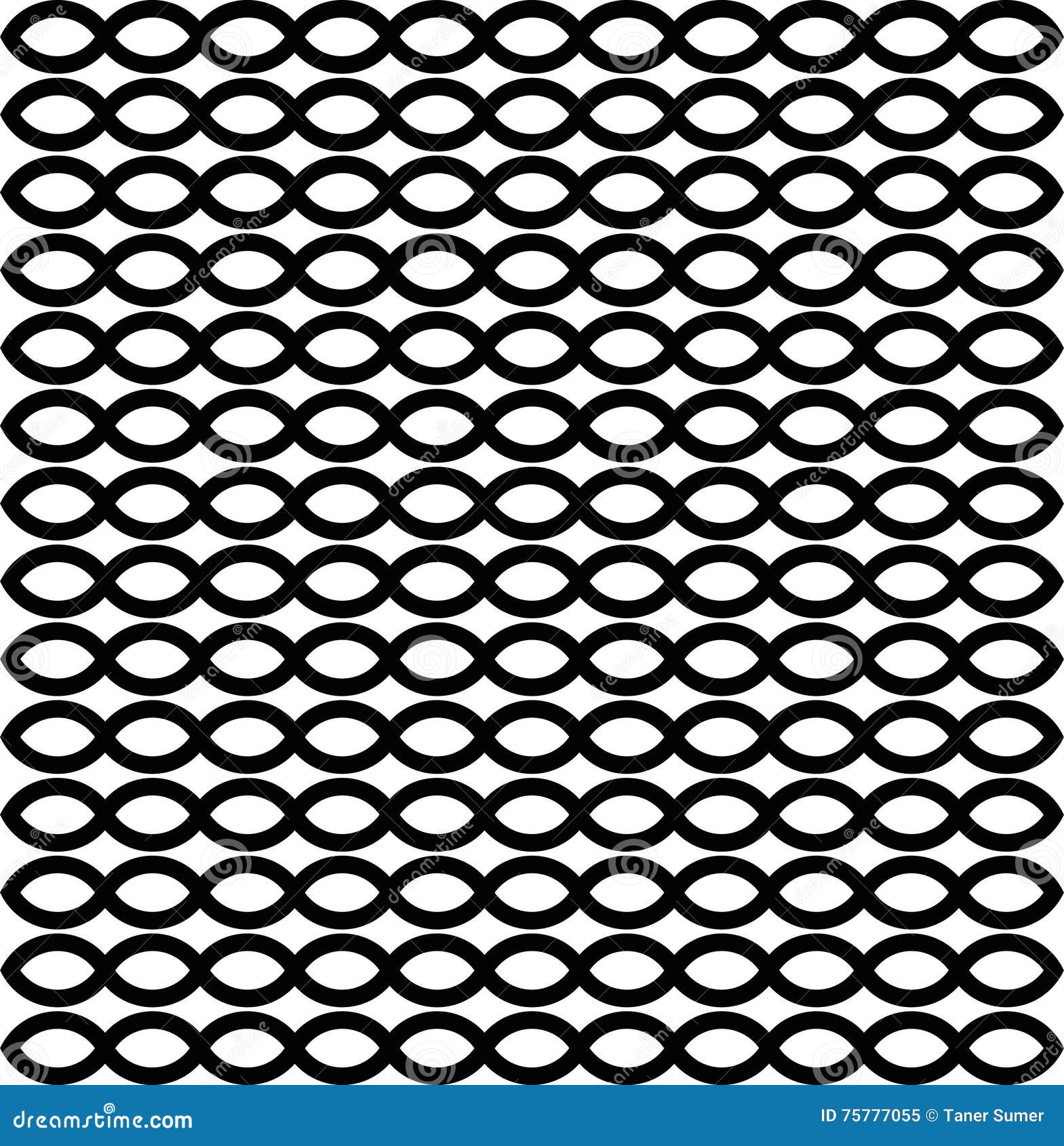 Ornamental Crooked Seamless Pattern Stock Vector - Illustration of ...