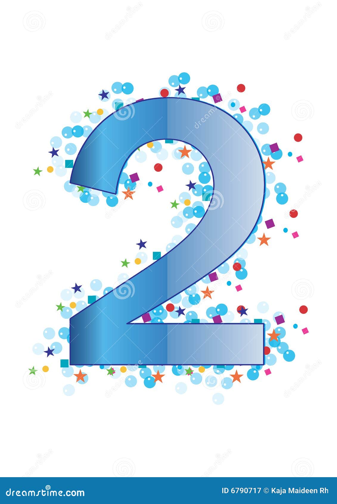 Ornamental Digit Two - Vector | CartoonDealer.com #6790717