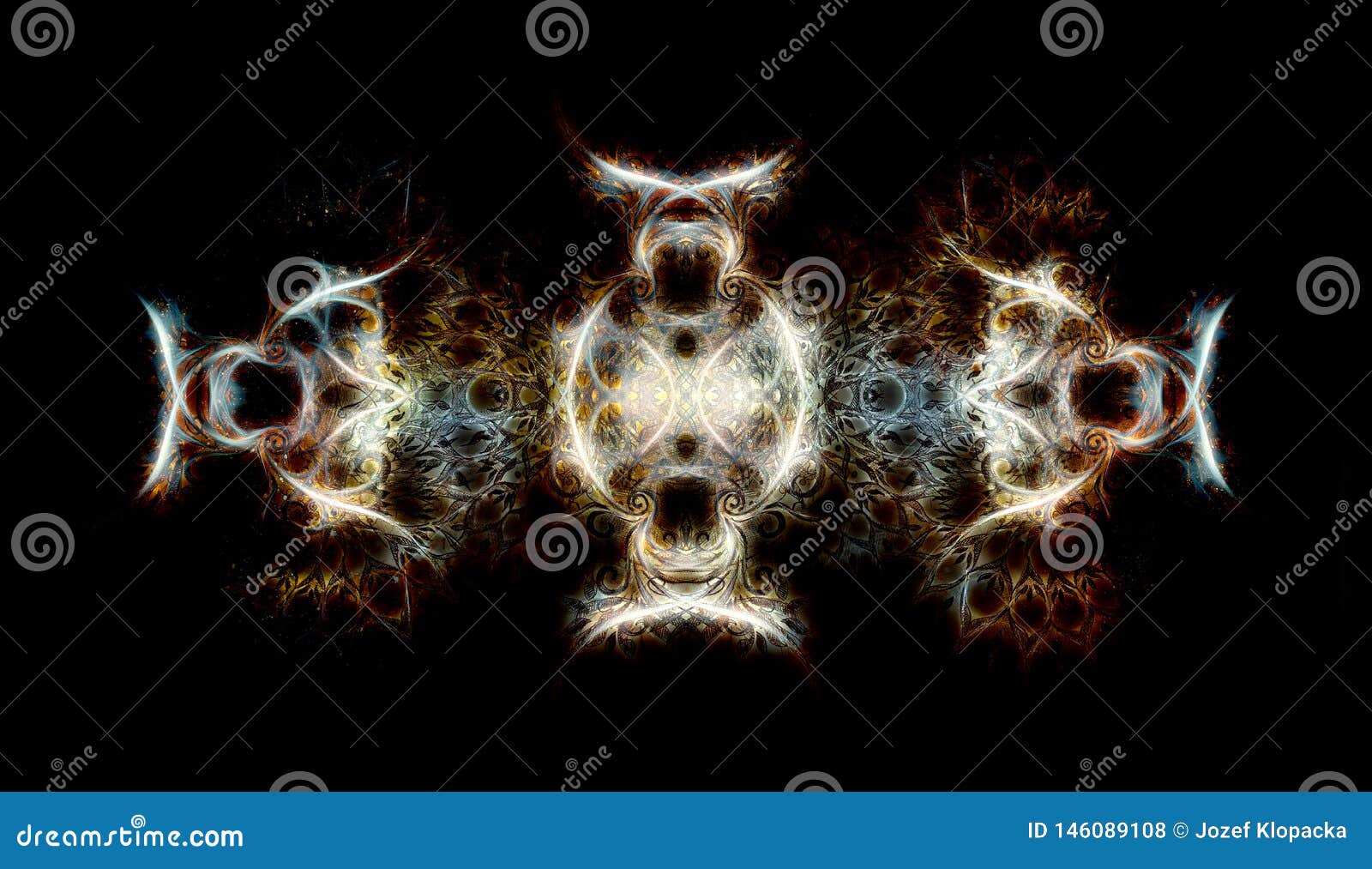 Ornamental Drawing. Original Hand Draw on Paper. Computer Effect. Stock ...