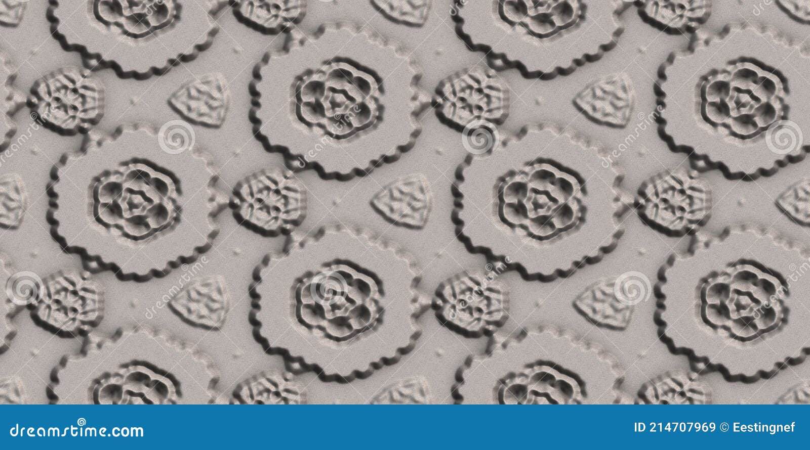 Ornamental Embossed 3D Stone Background. Seamless Pattern Stock ...