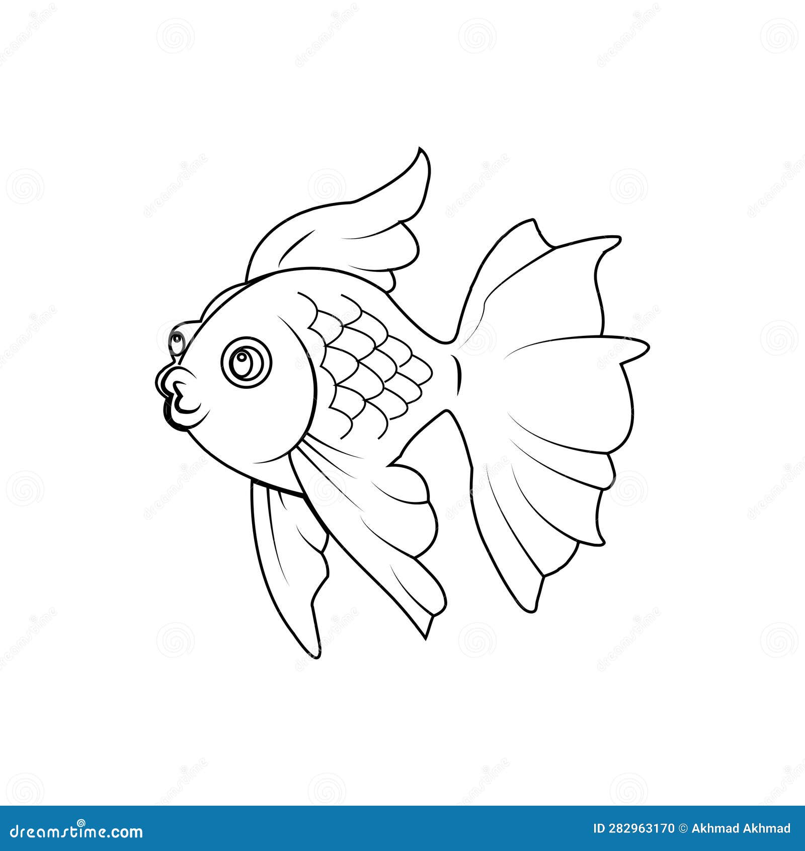 Ornamental fish icon stock vector. Illustration of multicolor - 282963170