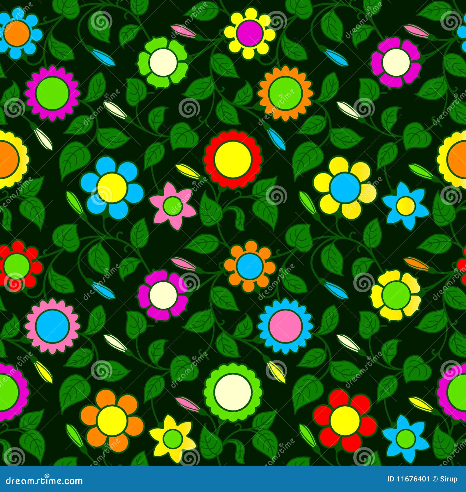 Ornamental Floral Background Stock Vector - Illustration of nature ...