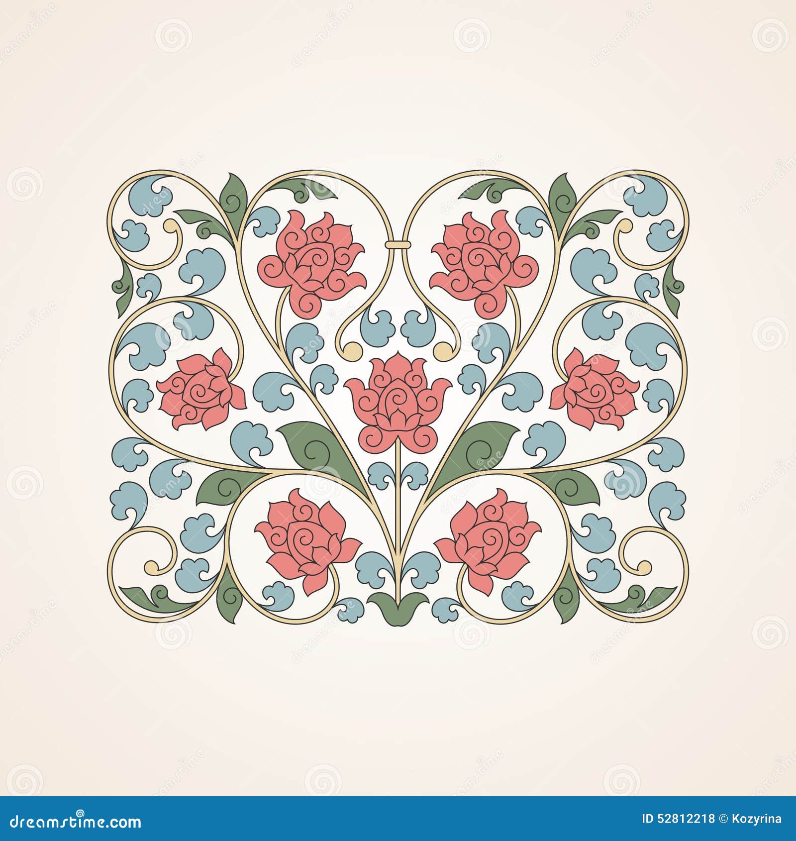Ornamental Floral Element for Design in China Stock Vector ...