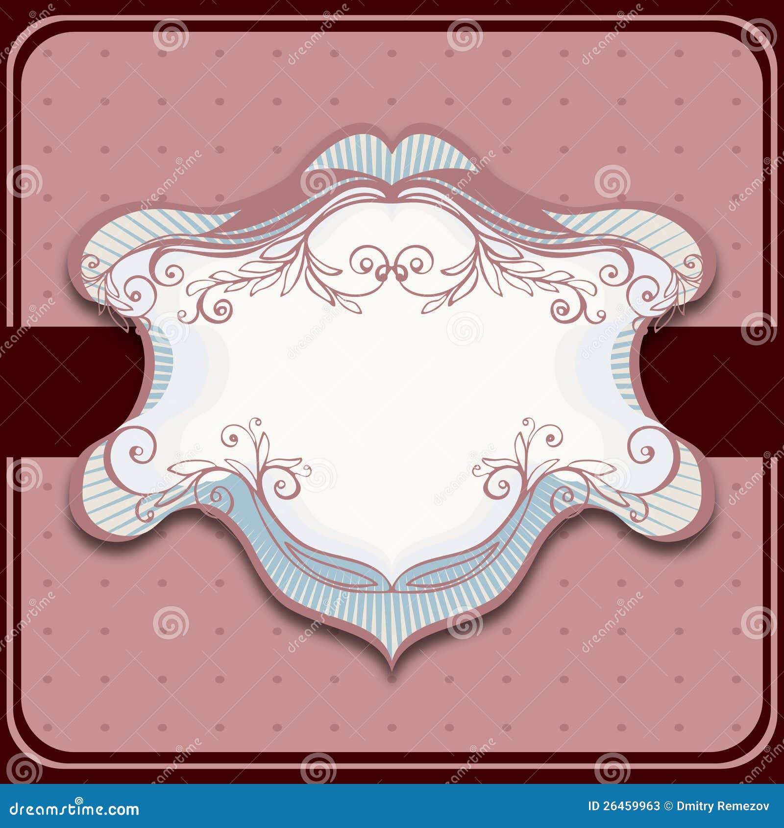 Ornamental floral frame stock vector. Illustration of frame - 26459963