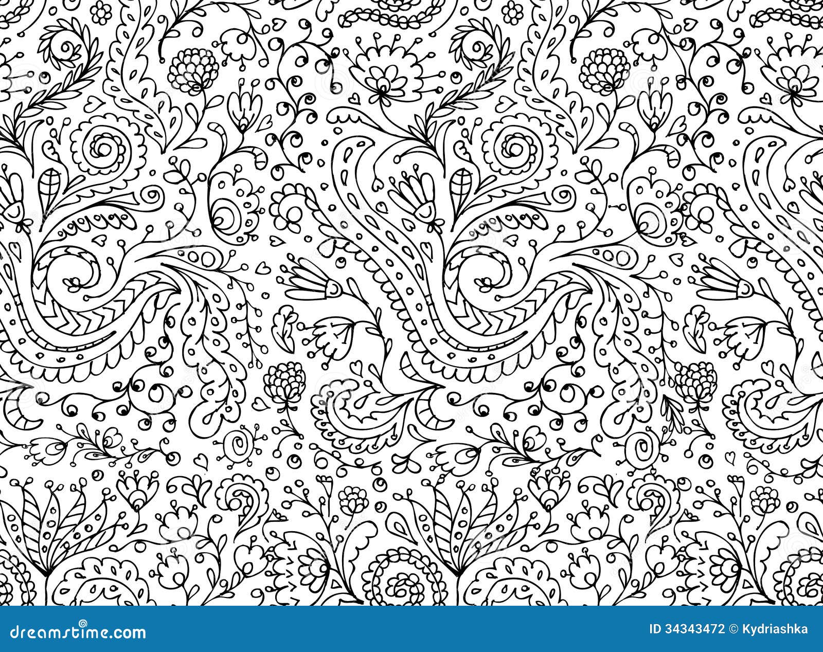 Ornamental Floral Seamless Pattern for Your Design Stock Vector ...
