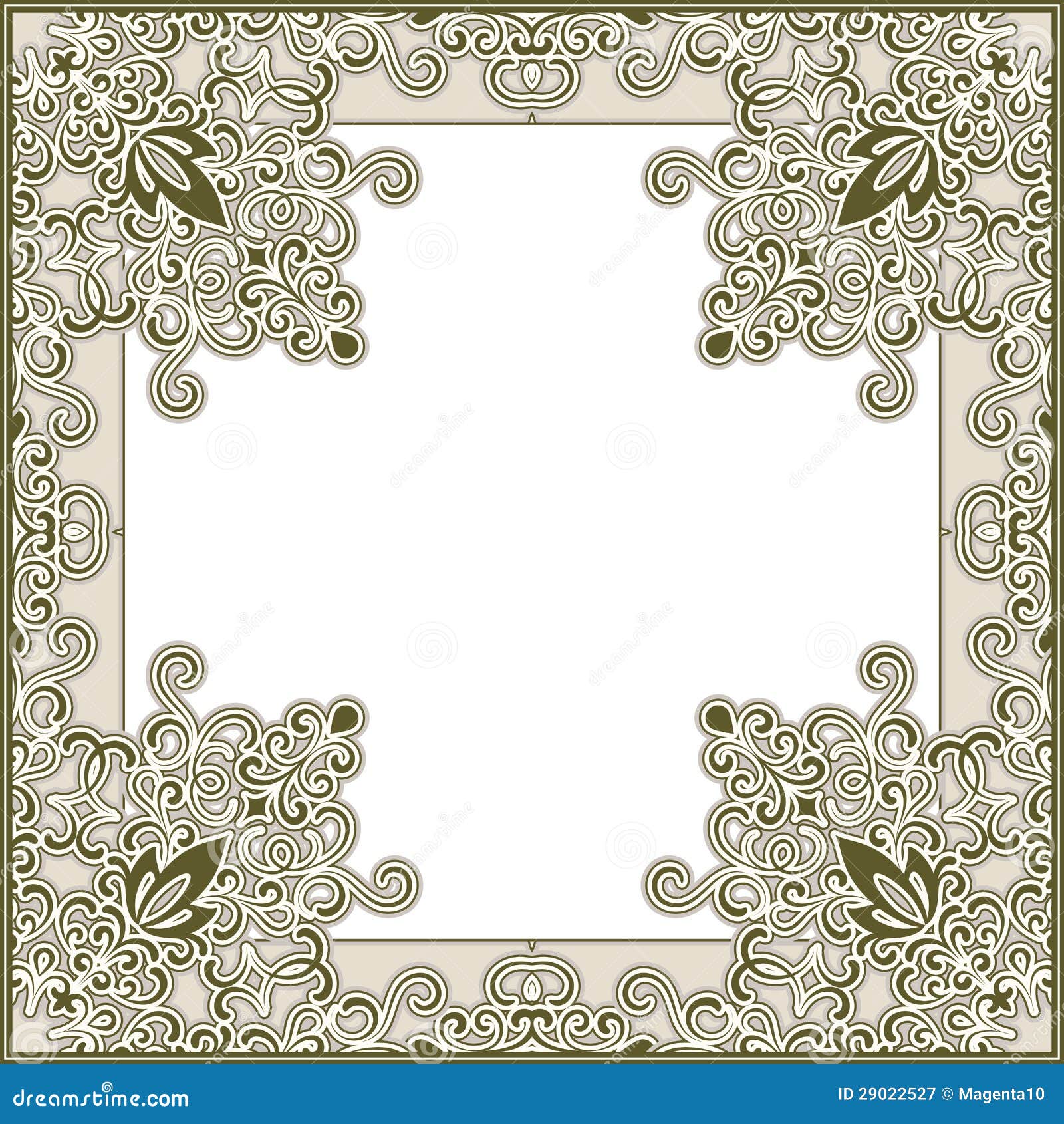 Ornamental frame stock vector. Illustration of background - 29022527