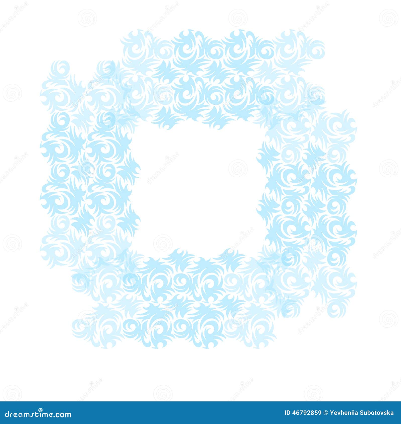 Ornamental Frame with Curls, Border Stock Vector - Illustration of ...