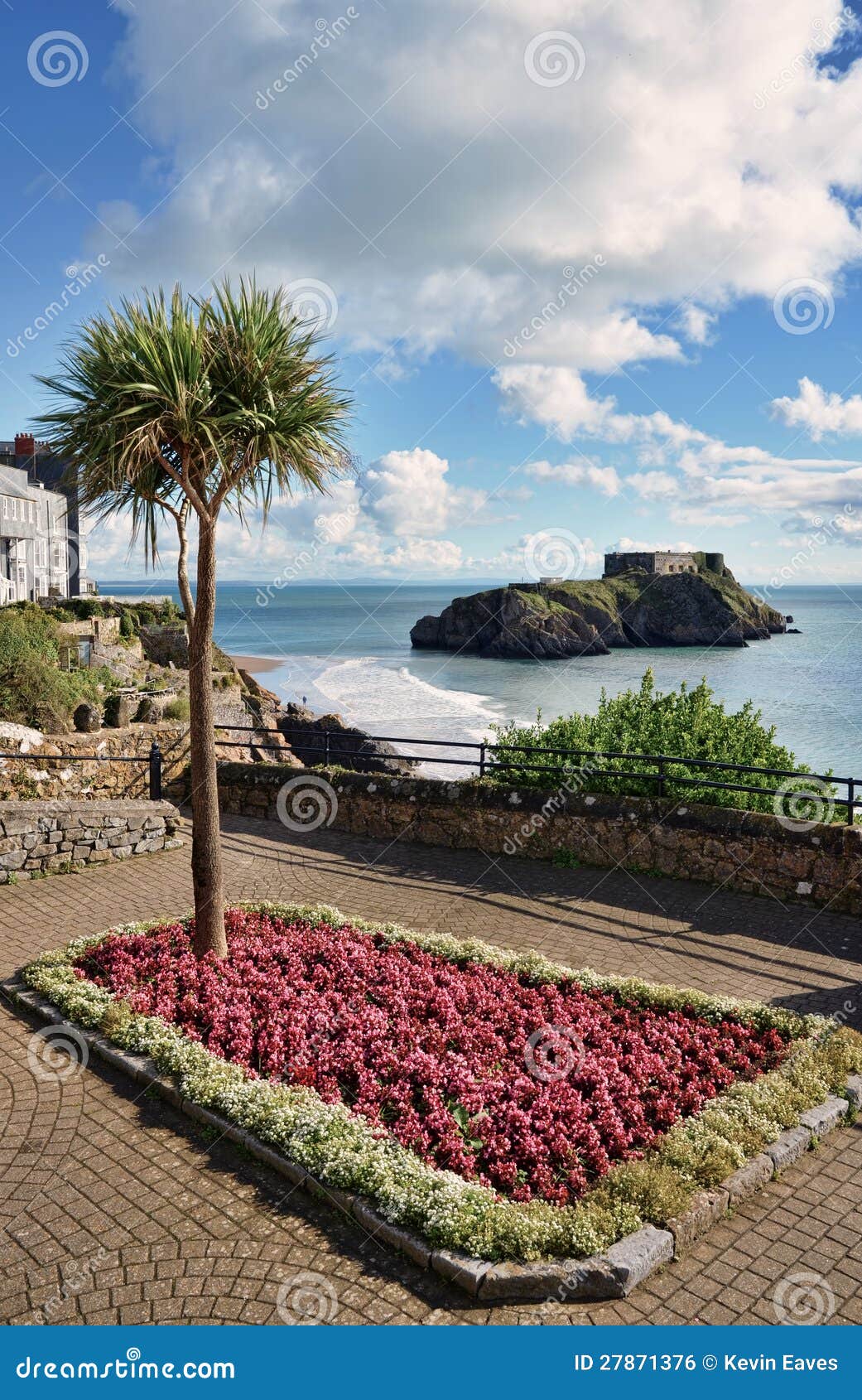 Ornamental Garden in Tenby, Wales. Stock Photo - Image of catherines ...