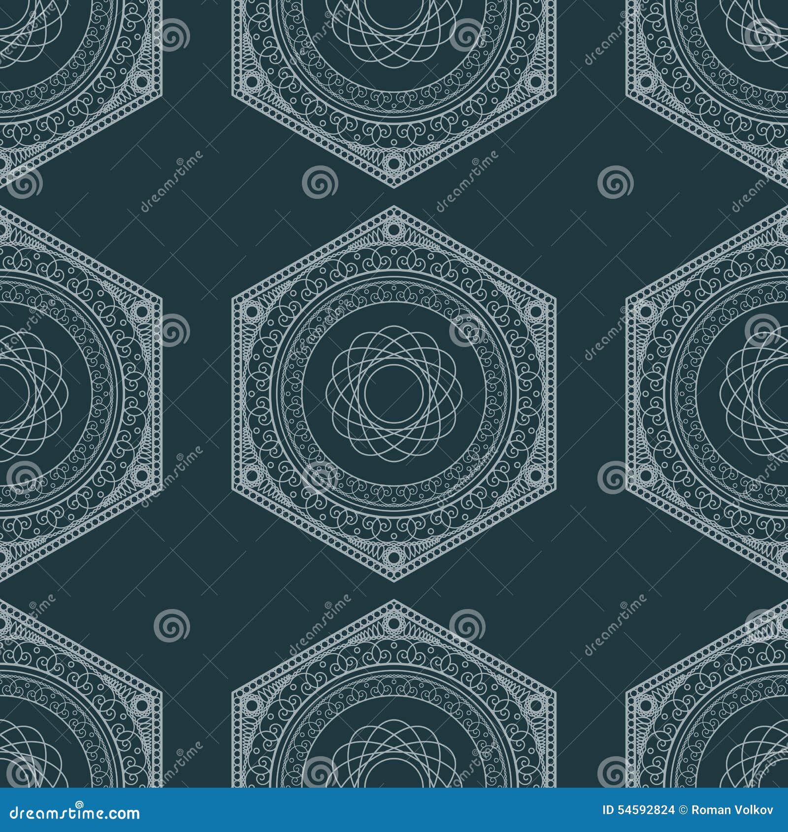 Ornamental Geometric Pattern Stock Vector - Illustration of crest ...