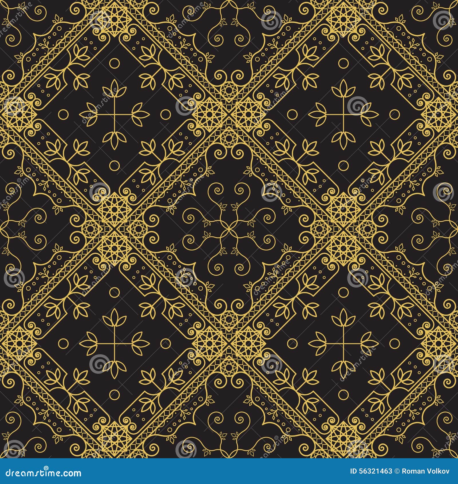 Ornamental Geometric Pattern Stock Vector - Illustration of decorative ...