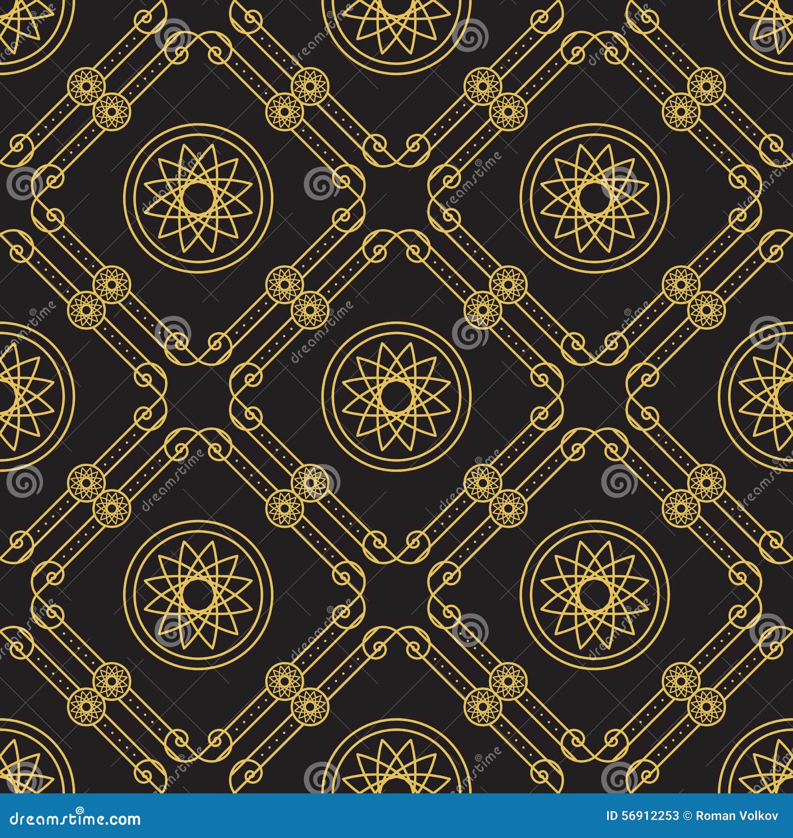 Ornamental Geometric Pattern Stock Vector - Illustration of ornate ...