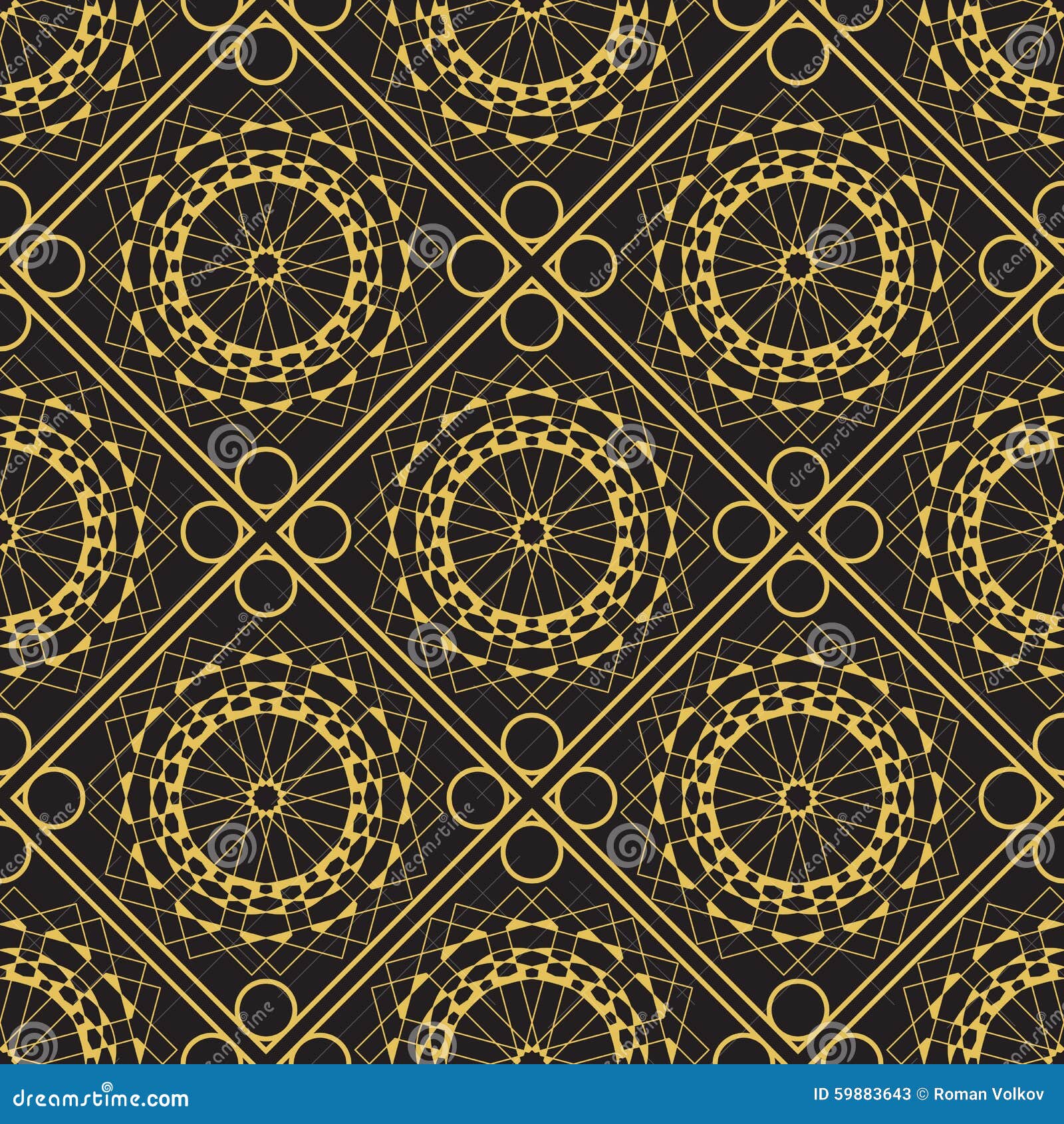 Ornamental Geometric Pattern Stock Vector - Illustration of background ...