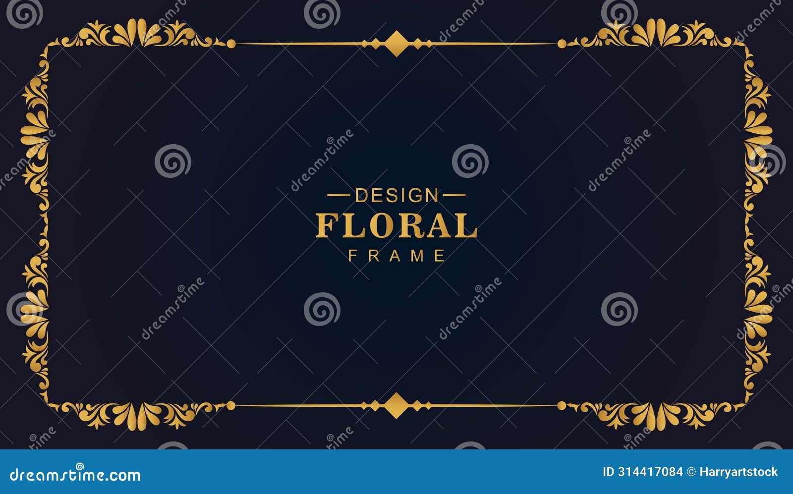 Set Of Ornamental Golden And Silver Dark Frames For Playing Cards ...