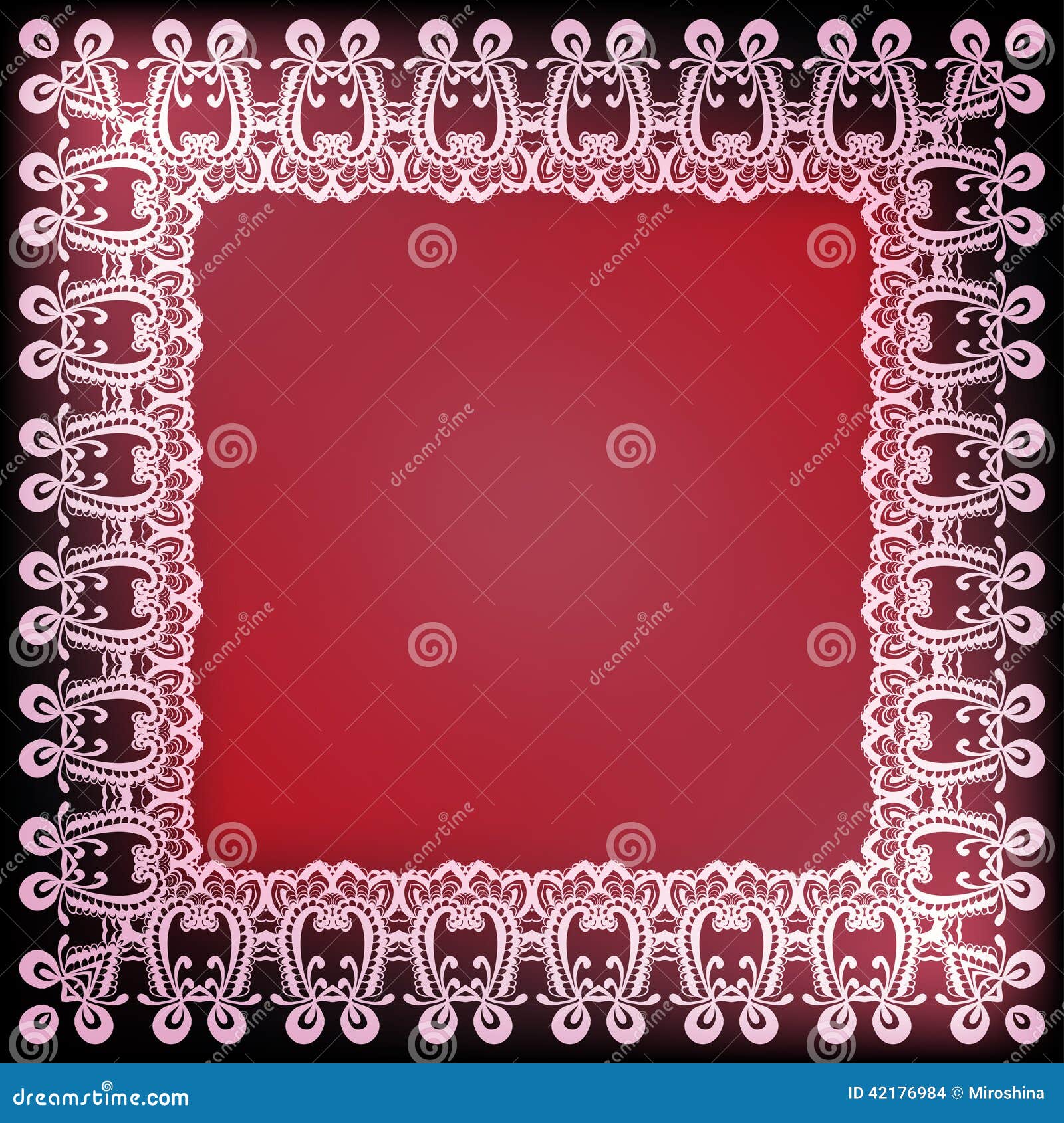 Ornamental lace frame stock vector. Illustration of corner - 42176984