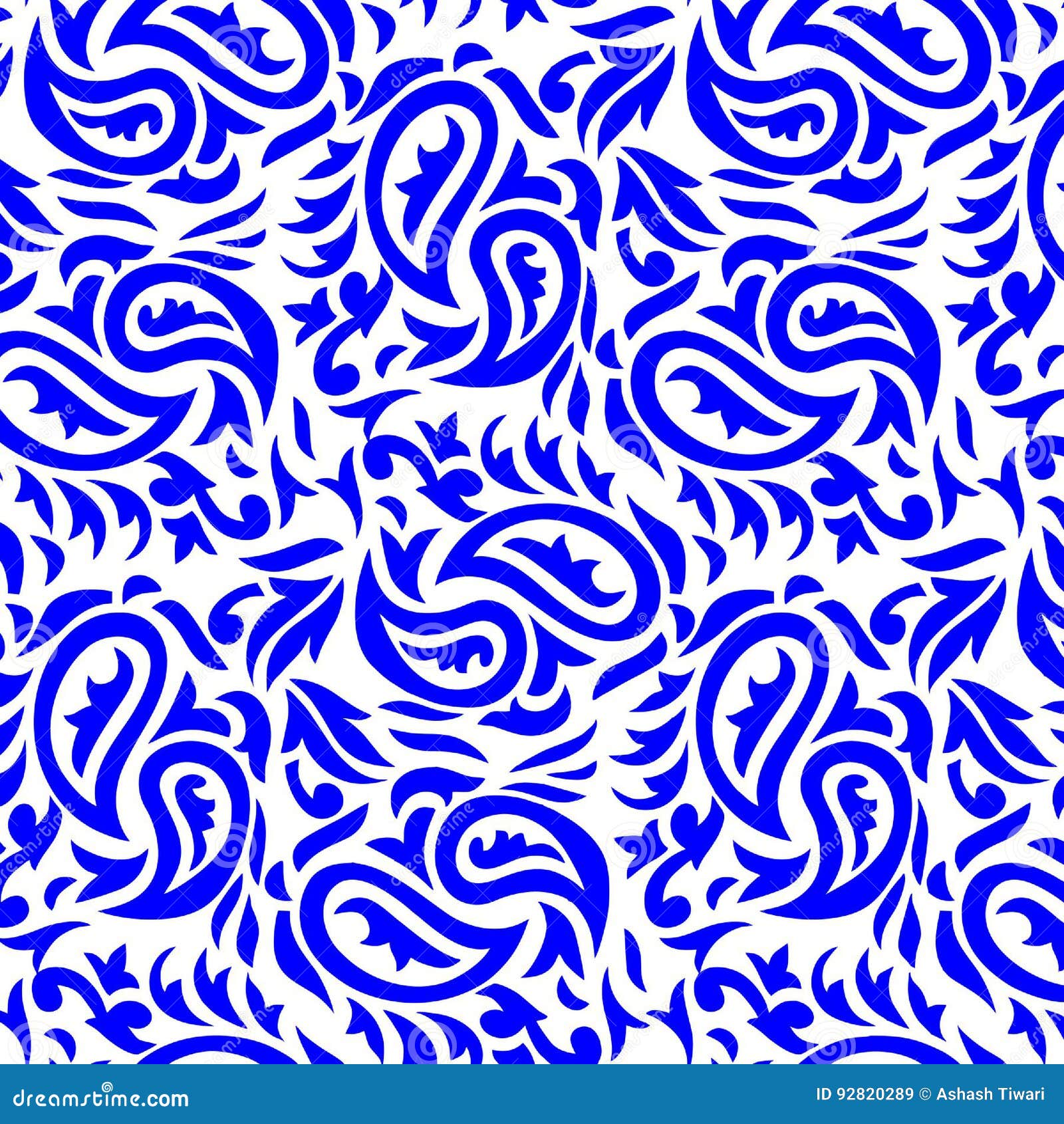 Ornamental Leaf Design Pattern Stock Vector - Illustration of paisley ...