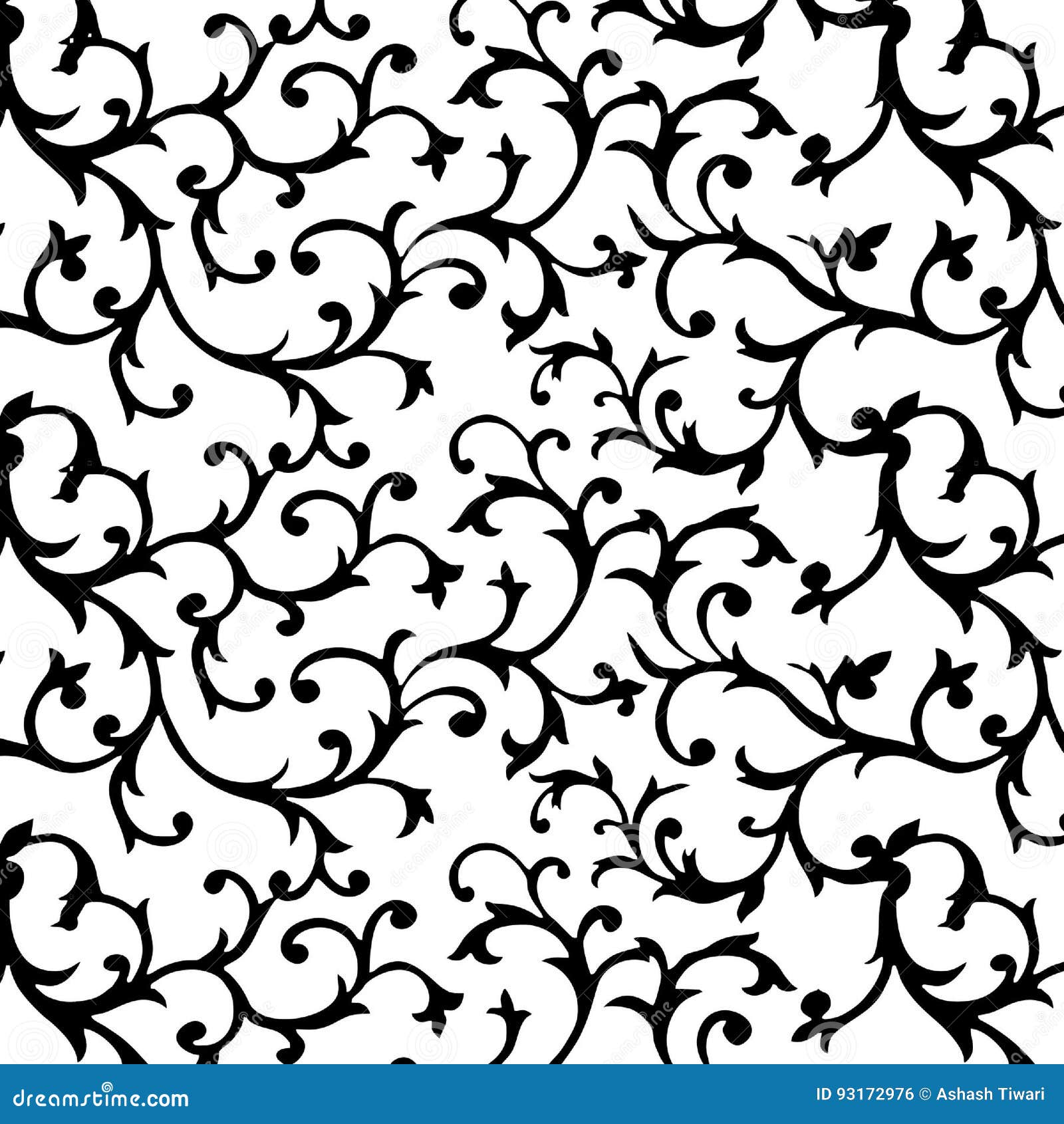 Ornamental Leaf Design Pattern Stock Vector - Illustration of paper ...
