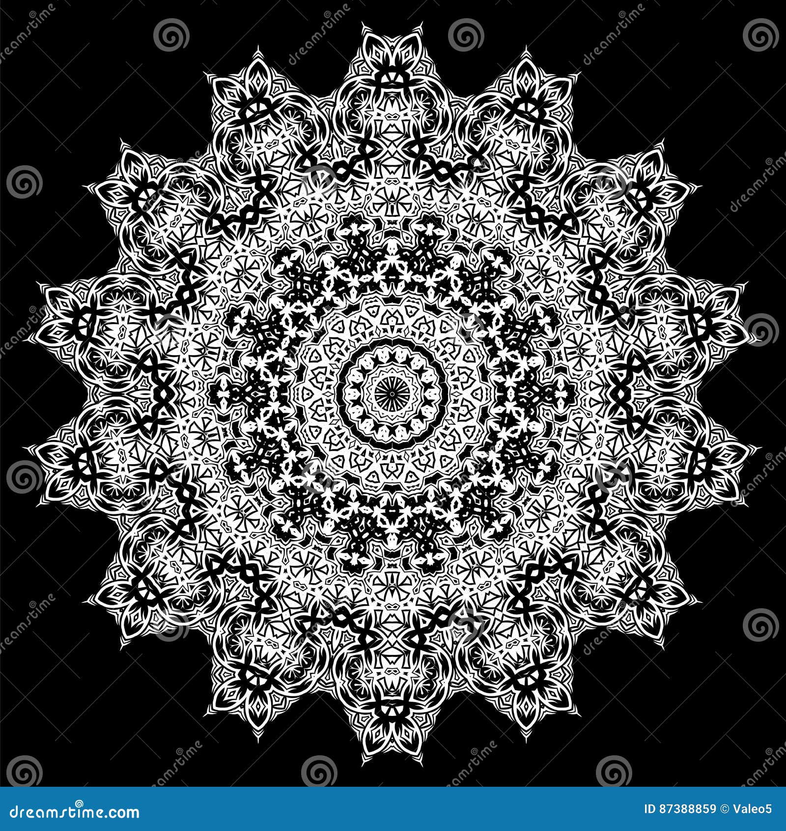 Ornamental Line Pattern stock vector. Illustration of design - 87388859