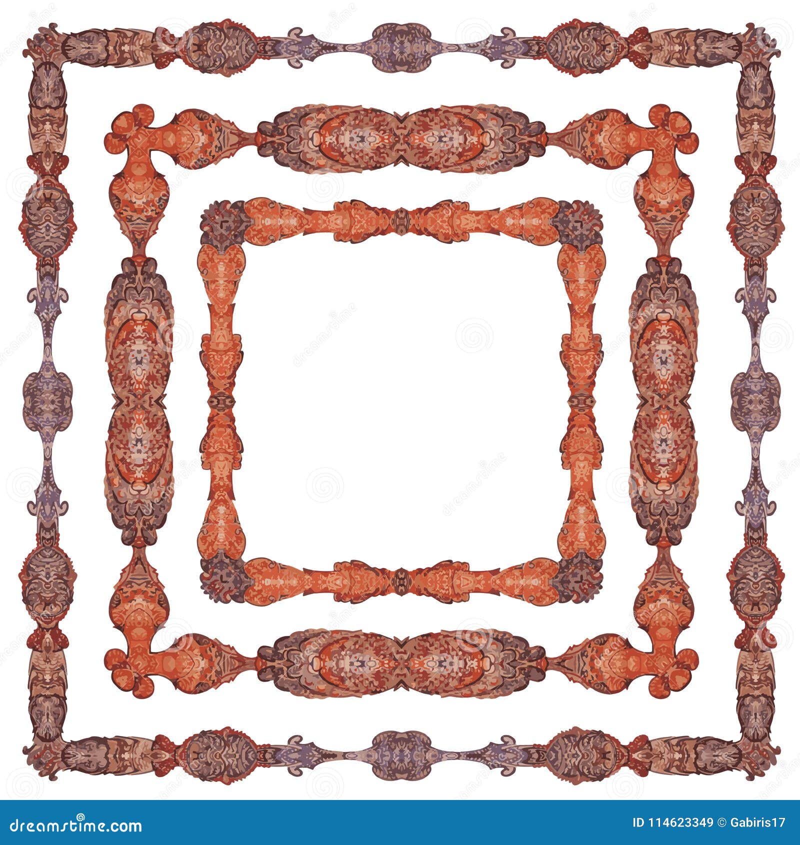 Ornamental, Luxuriously Detailed, Frame Pattern Varieties, in Three ...