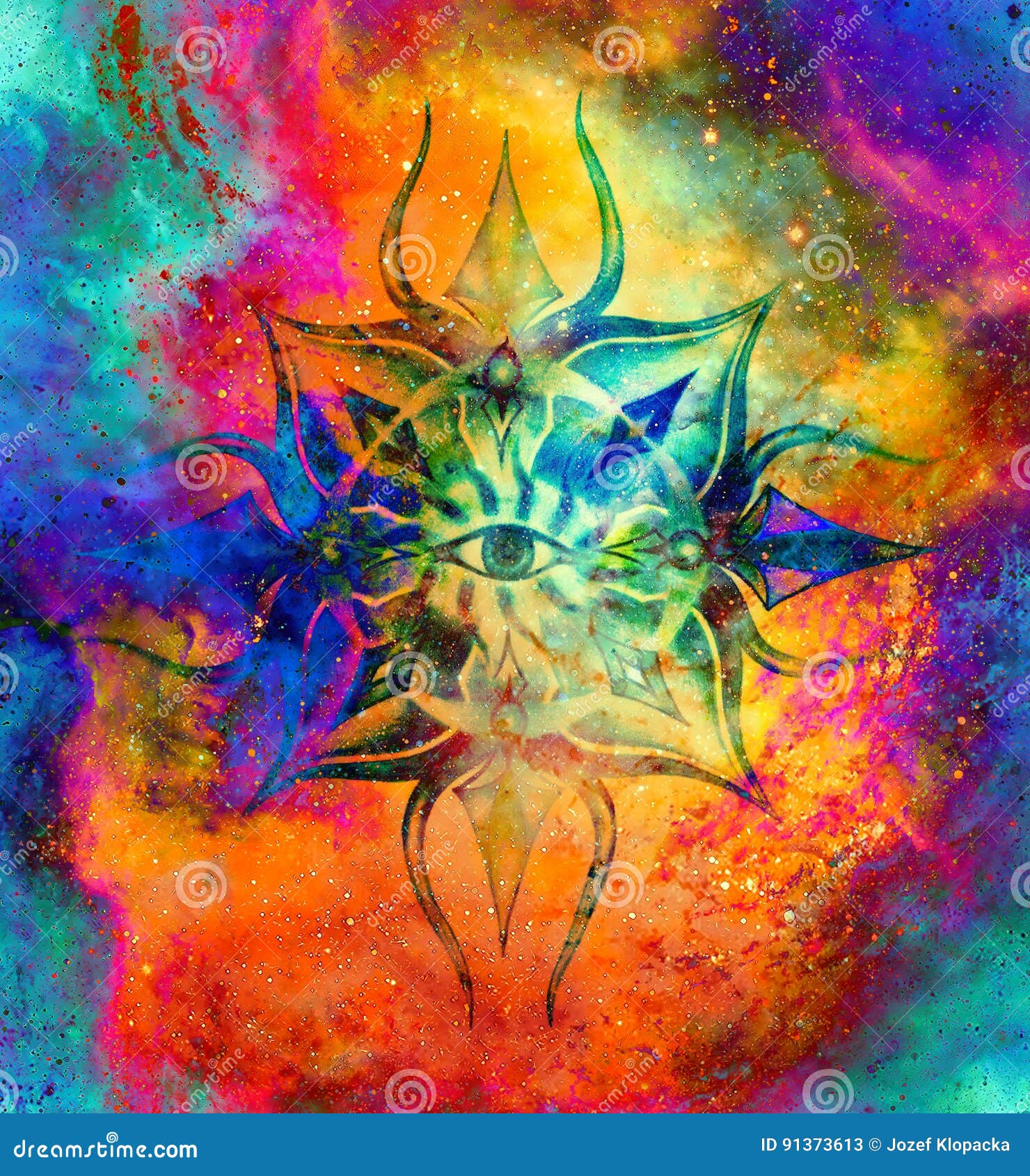 Psychedelic Chakra Mandala