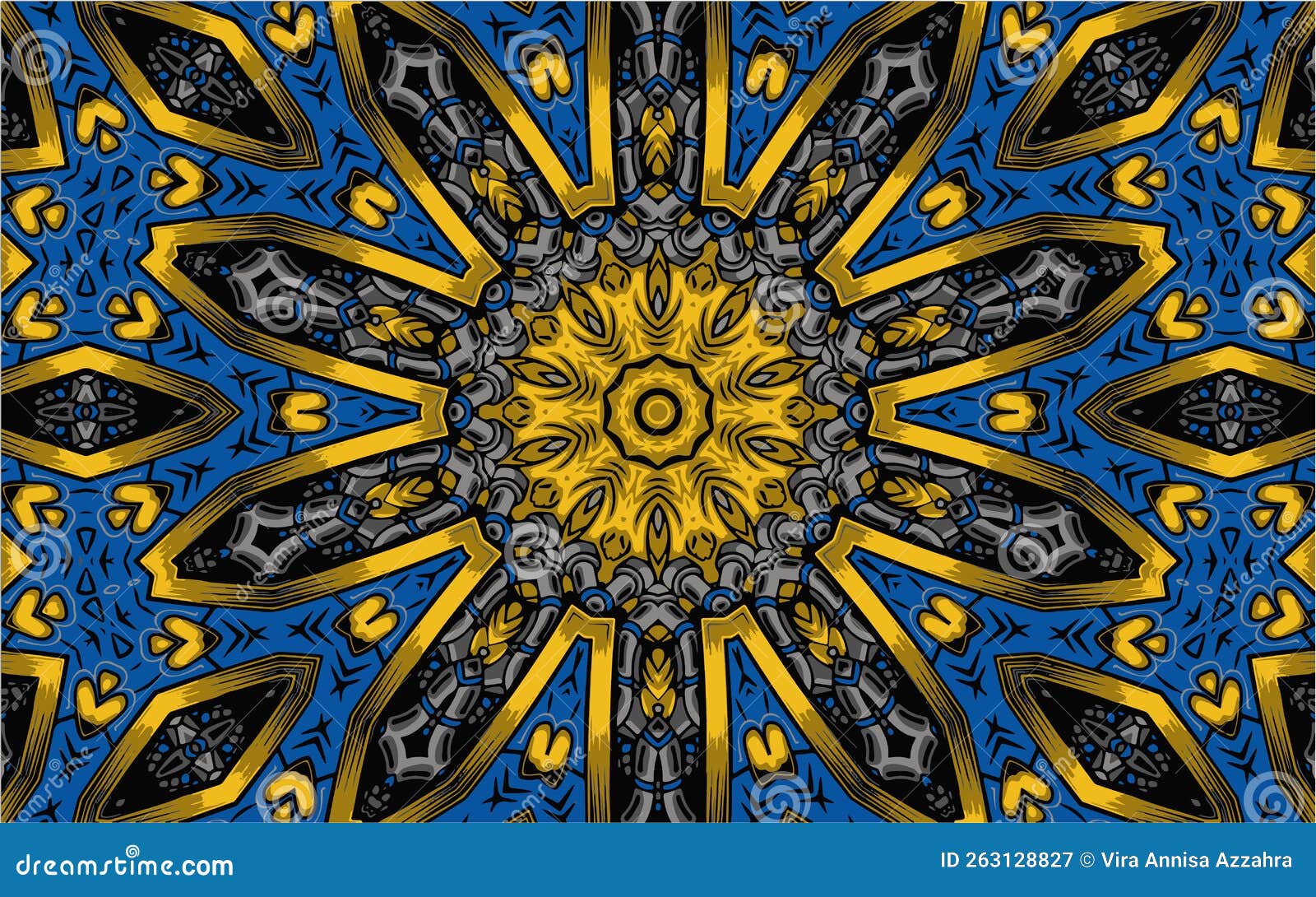 Ornamental Mandala Design Background in Traditional Oriental Style ...