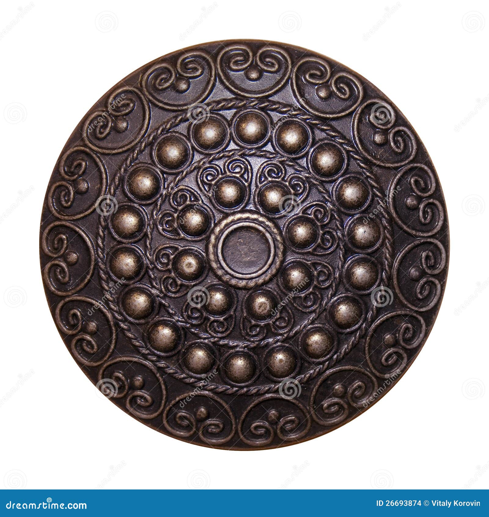 Metal Shield Over Armor Plates Background Royalty-Free Stock ...