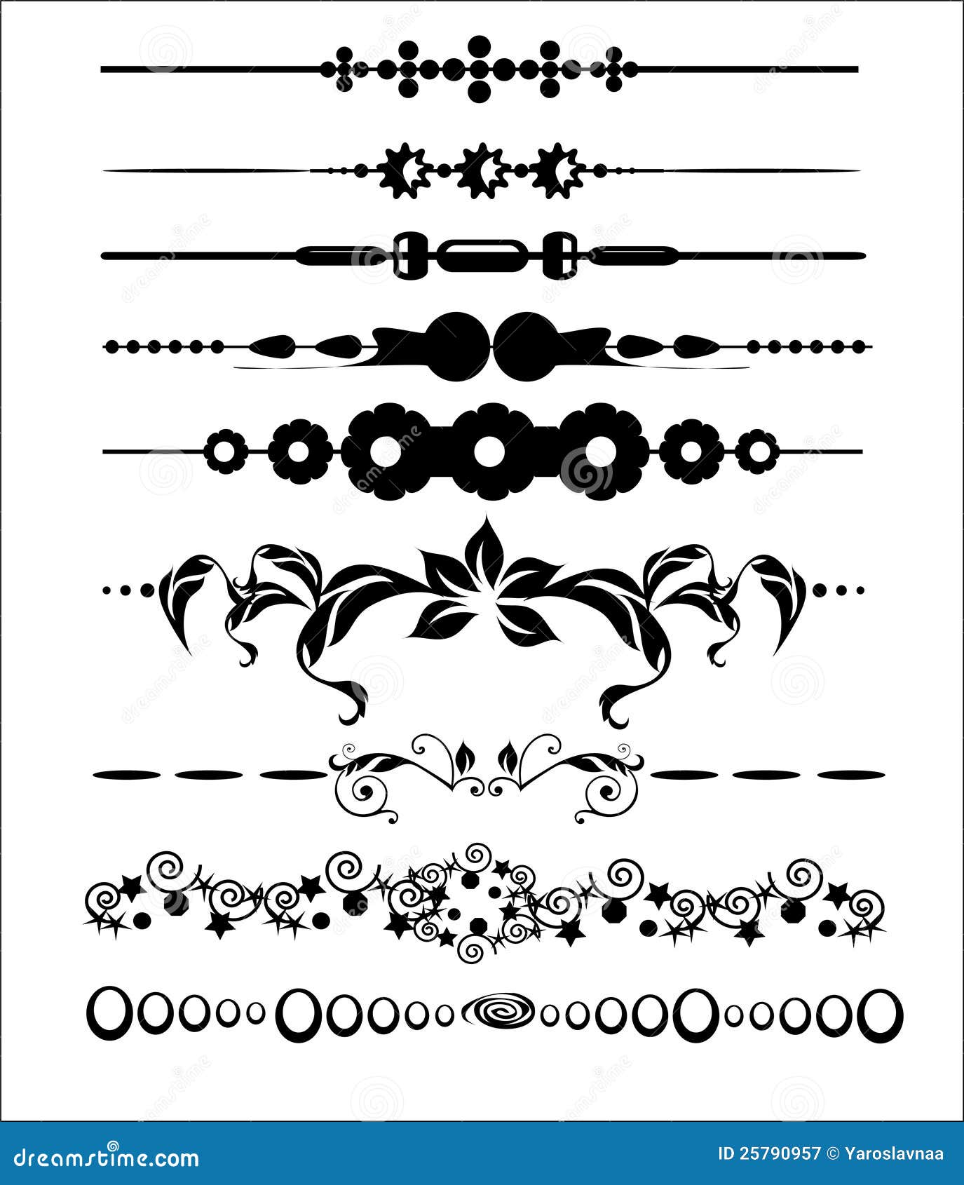 Ornamental and Page Decoration Design Elements Stock Vector ...