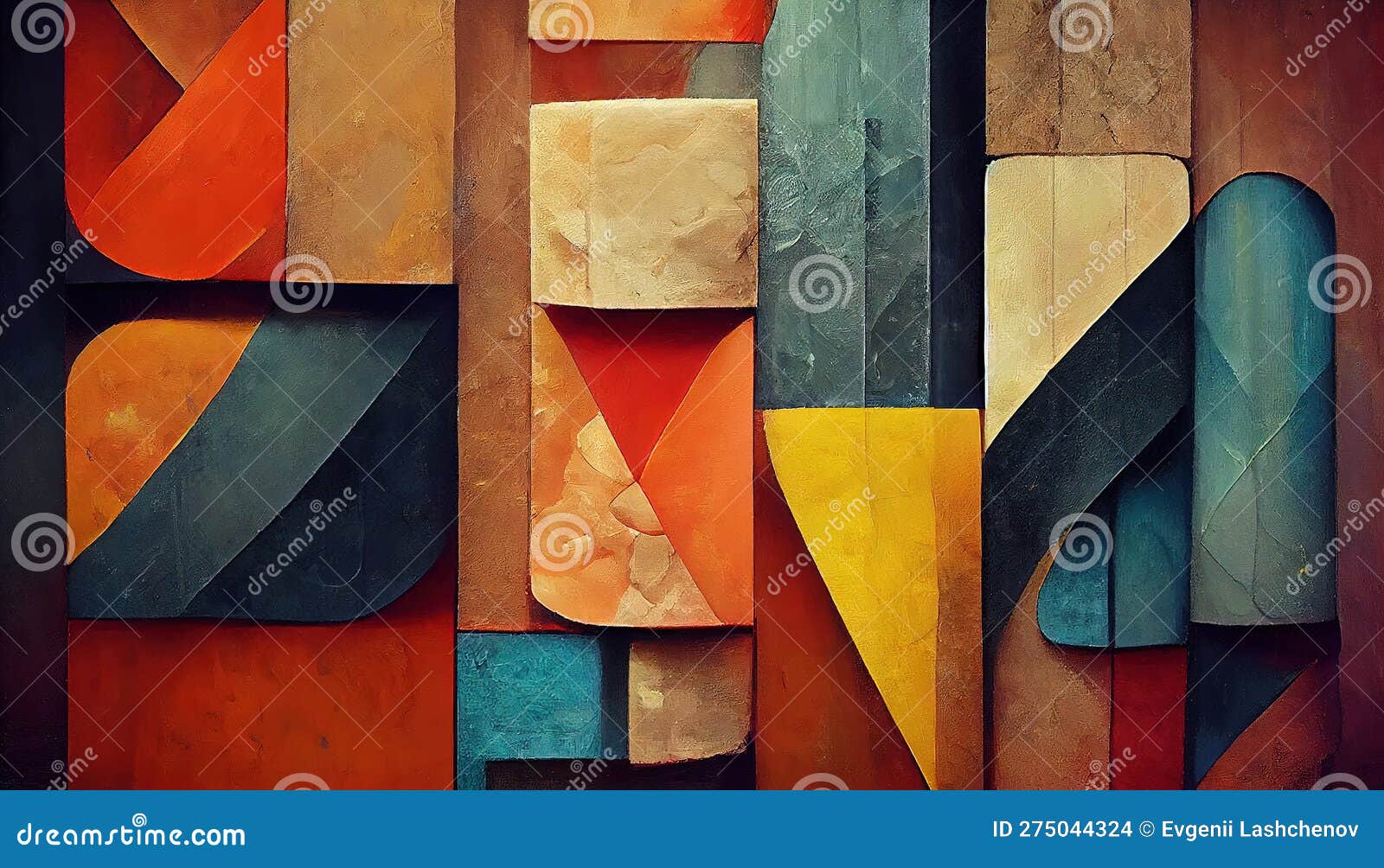 Ornamental Painting in the Style of Modernism. Effect of Painting on ...