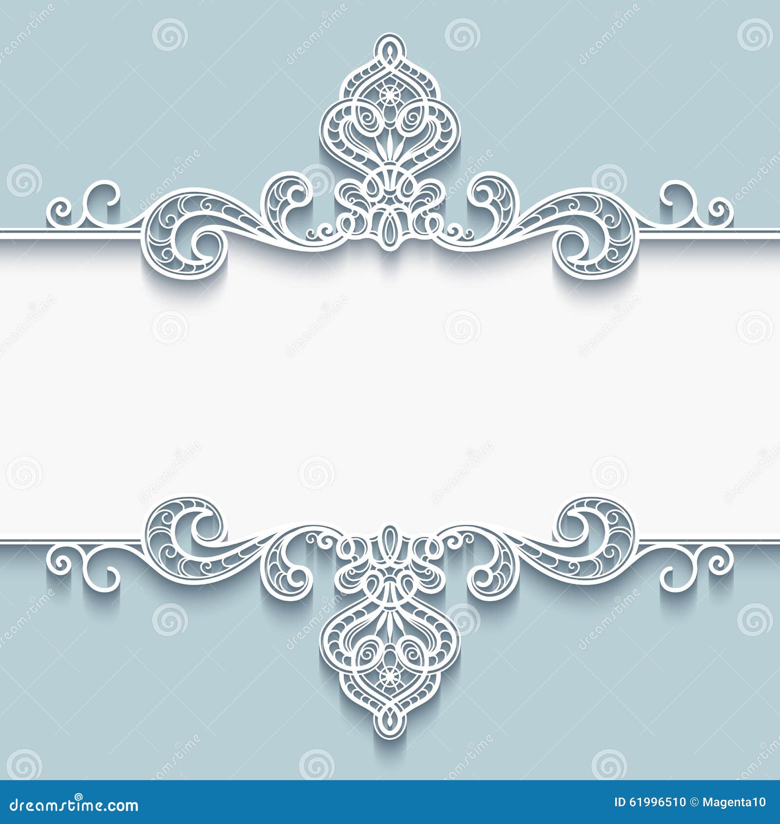 Ivy And Lace Border On Texture Background Stock Photography ...