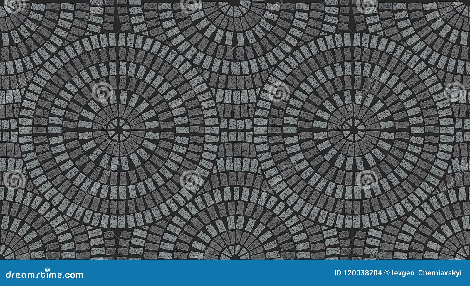 Ornamental Pattern in Patio Paving Texture Stock Illustration ...