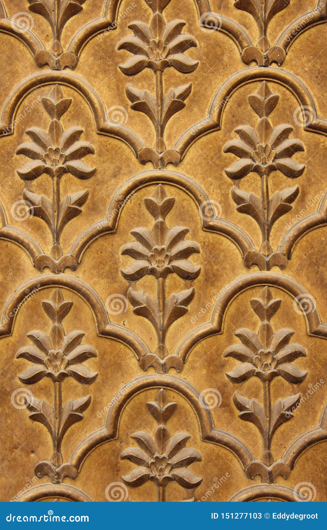 An Ornamental Pattern on a Wall Stock Image - Image of decor, north ...