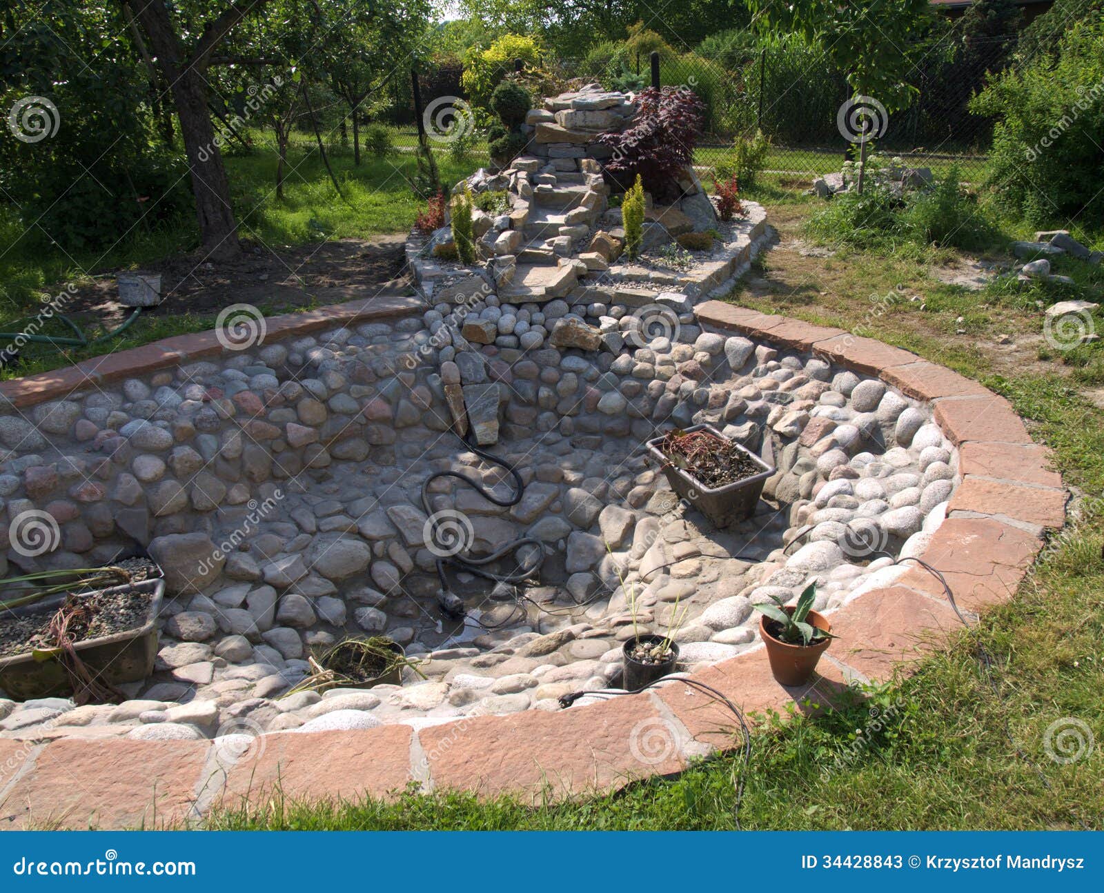 Ornamental pond stock image. Image of lifestyle, formal - 34428843