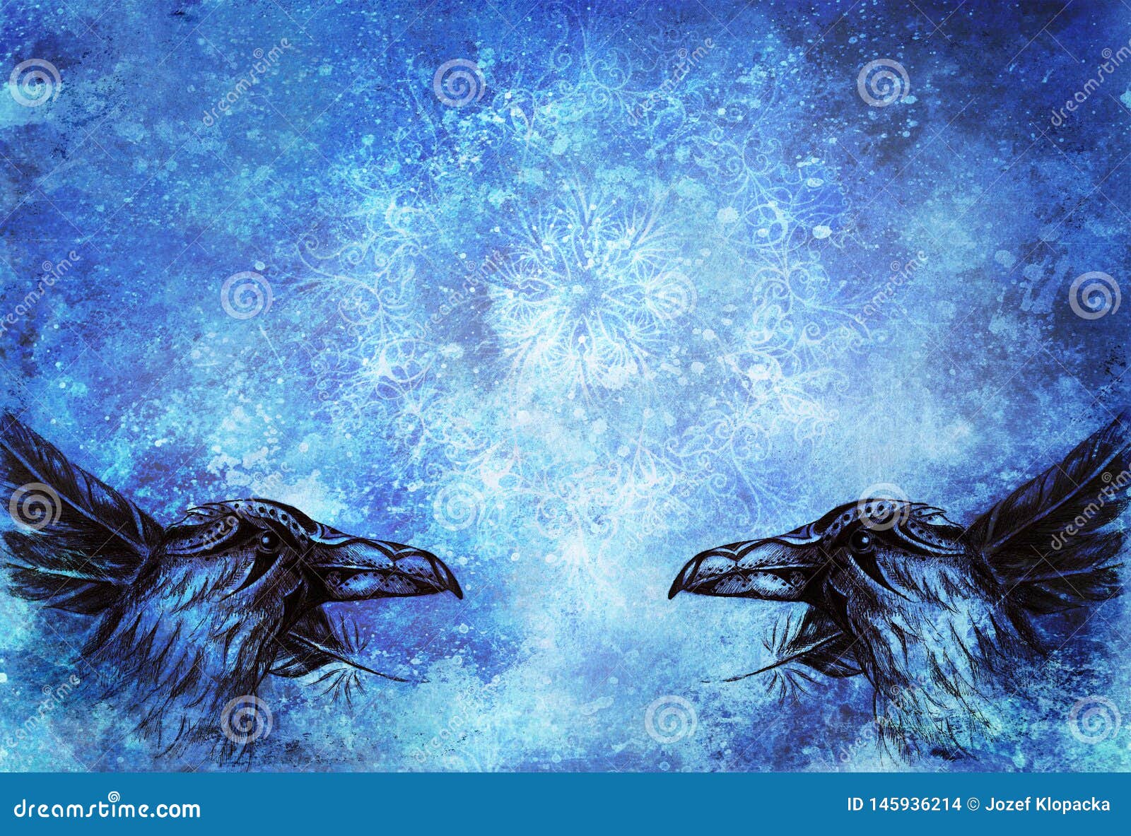 Raven Mandala Stock Illustrations – 35 Raven Mandala Stock ...