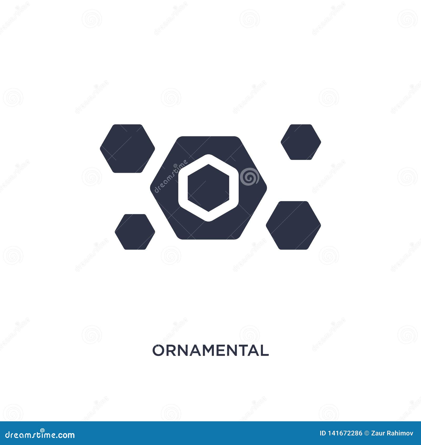 Ornamental Rotating Polygonal Icon On White Background. Simple Element ... Ornamental Rotating Polygonal Icon On White Background. Simple Element ...