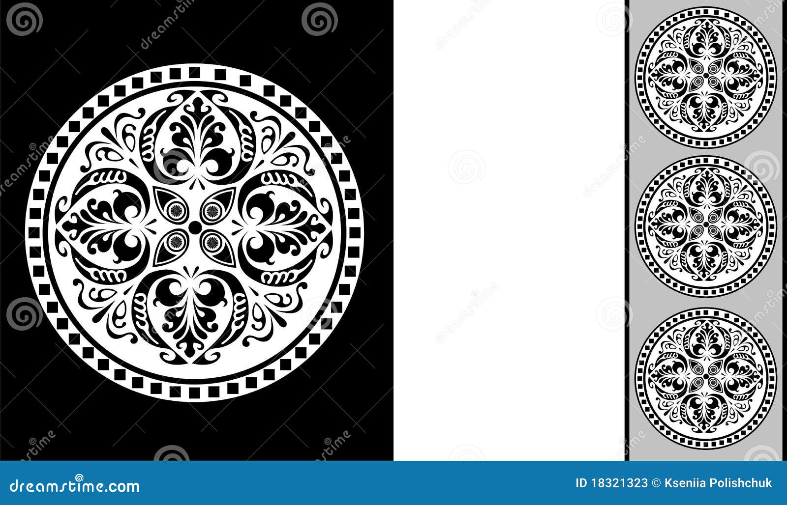 Ornamental round stock vector. Illustration of sign, handmade - 18321323