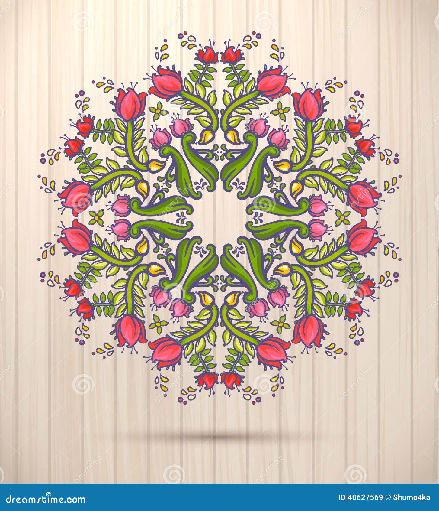 Ornamental Round Floral Lace Kaleidoscopic Spring Pattern, Mandala ...