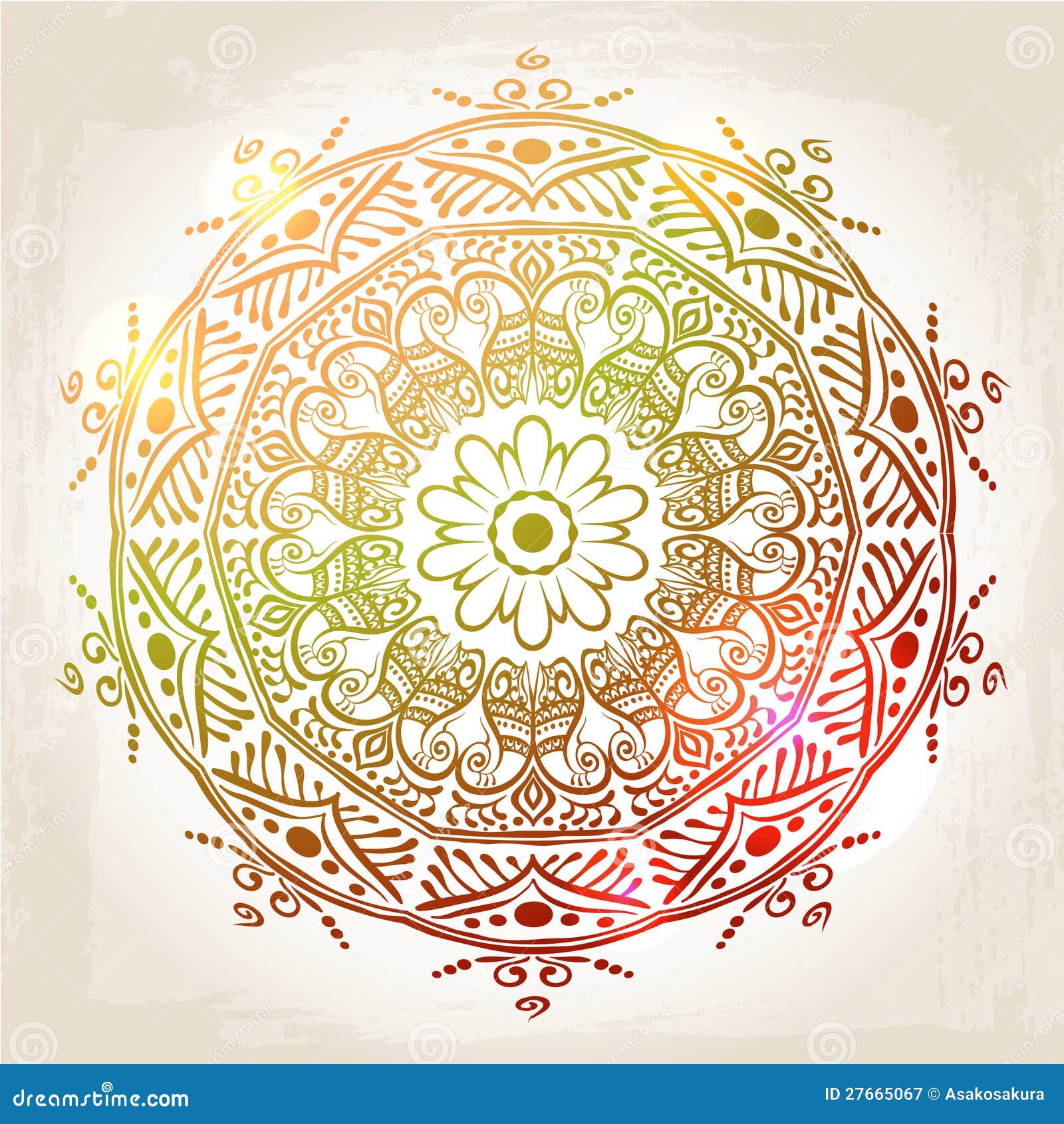 Ornamental Round Floral Lace Pattern. Stock Photography | CartoonDealer ...