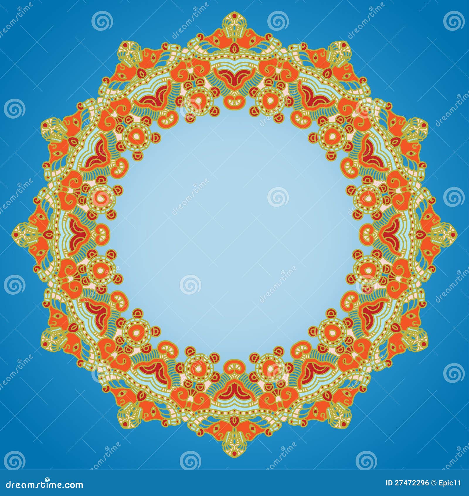 Ornamental round pattern stock vector. Illustration of background ...