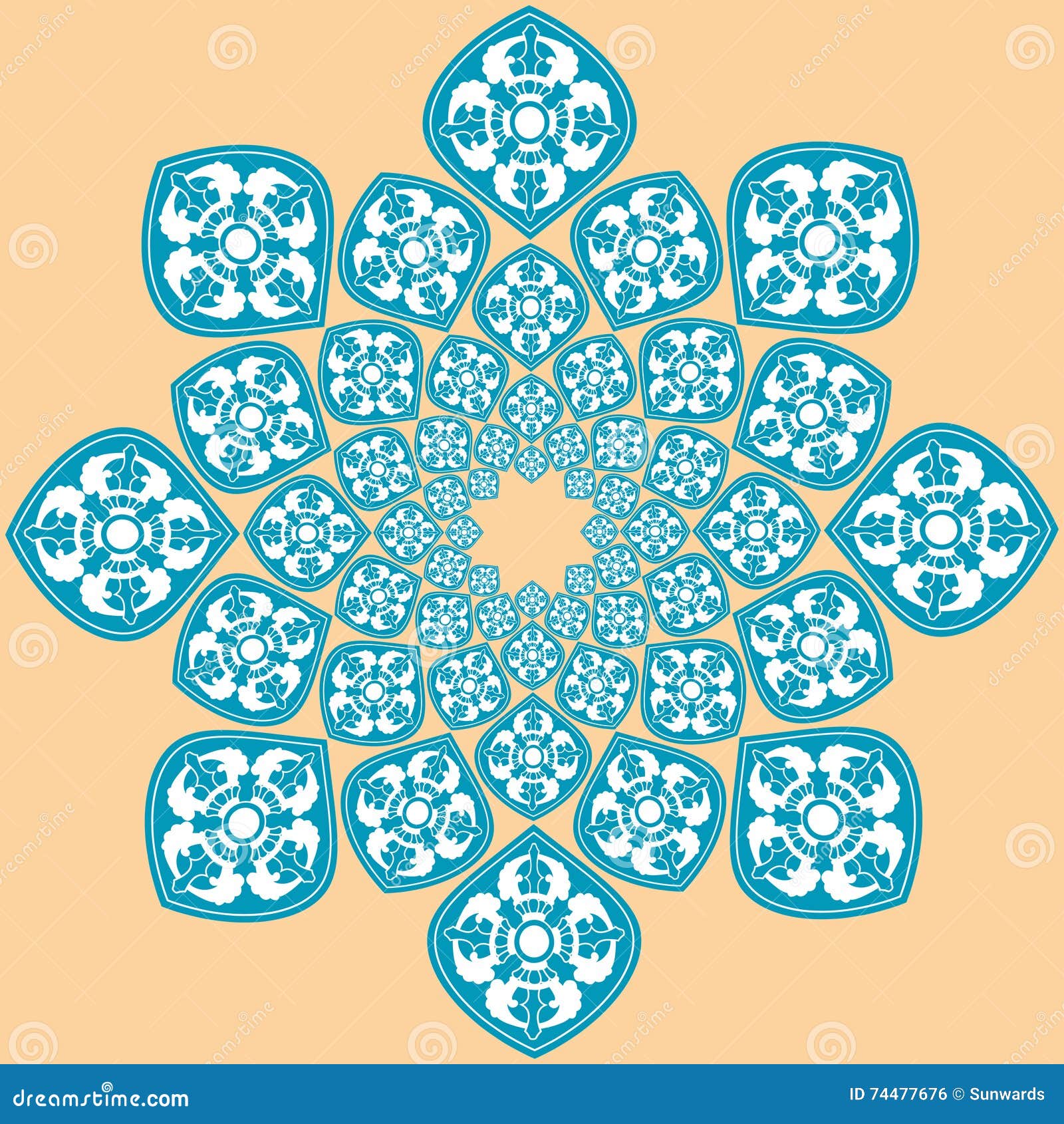 Ornamental Round Pattern, Decoration Stock Vector - Illustration of ...