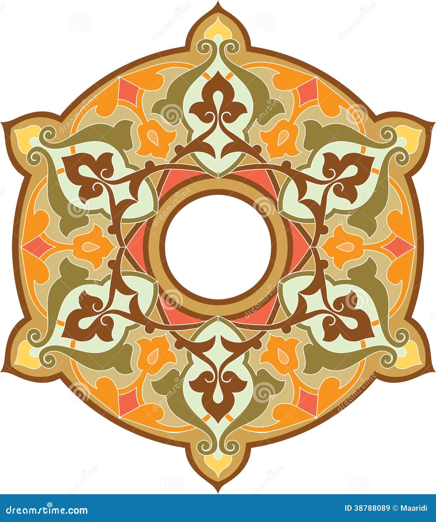 Ornamental round pattern stock vector. Illustration of decor - 38788089