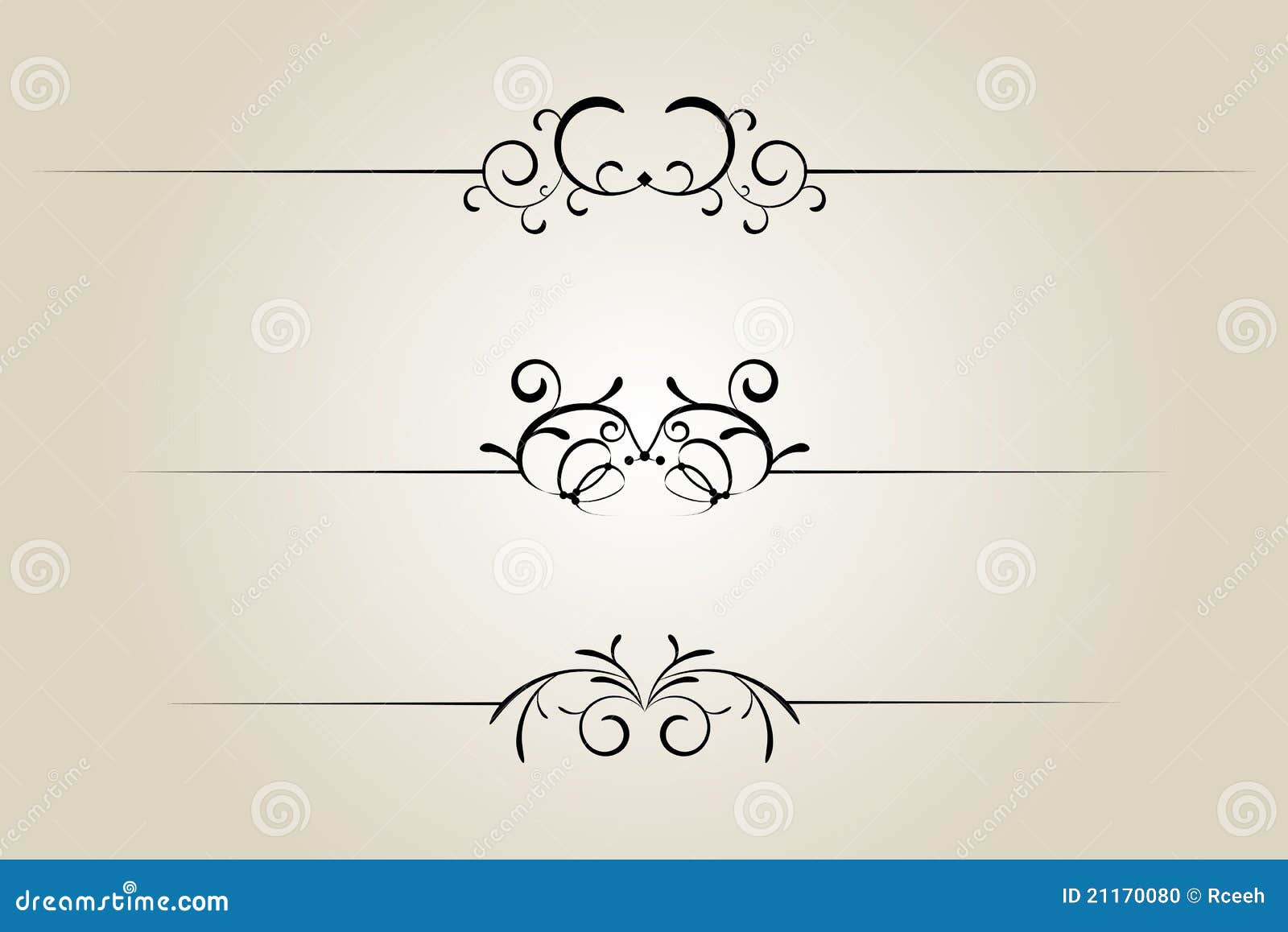 Ornamental rule line stock vector. Illustration of gorgeous - 21170080