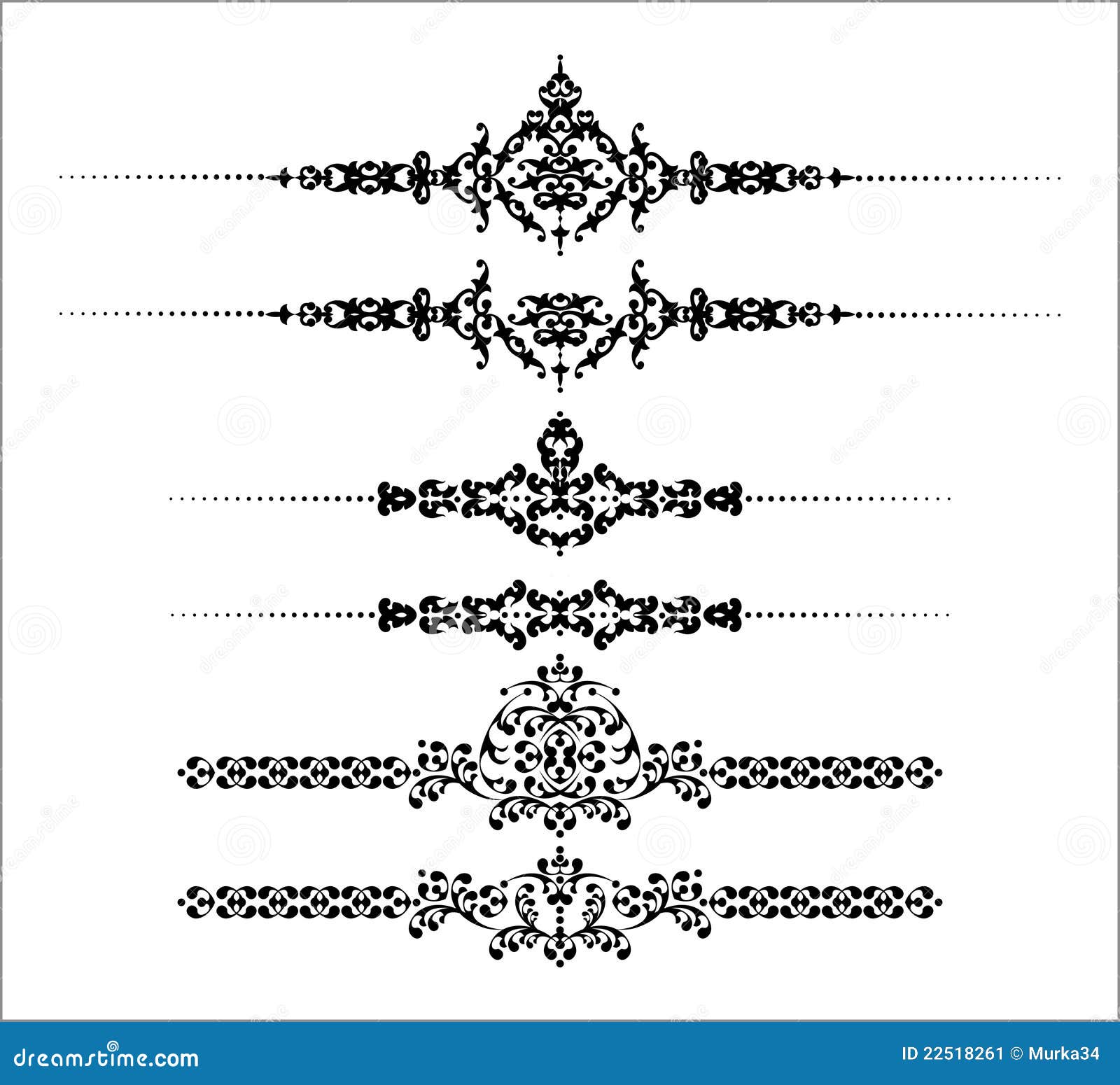 Ornamental Rule Lines stock vector. Illustration of retro - 22518261