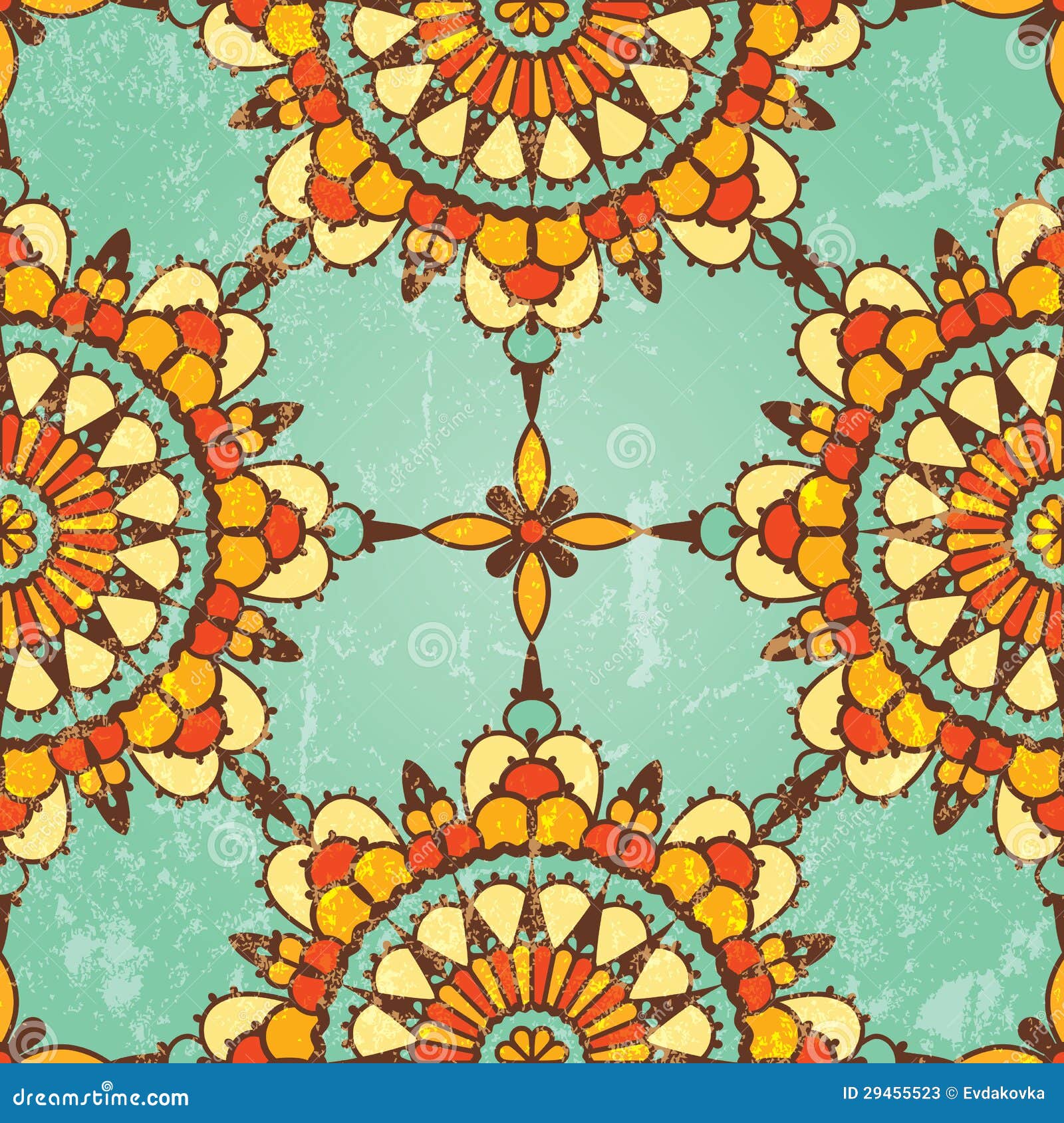 Ornamental Seamless Pattern. Stock Vector - Illustration of interior ...