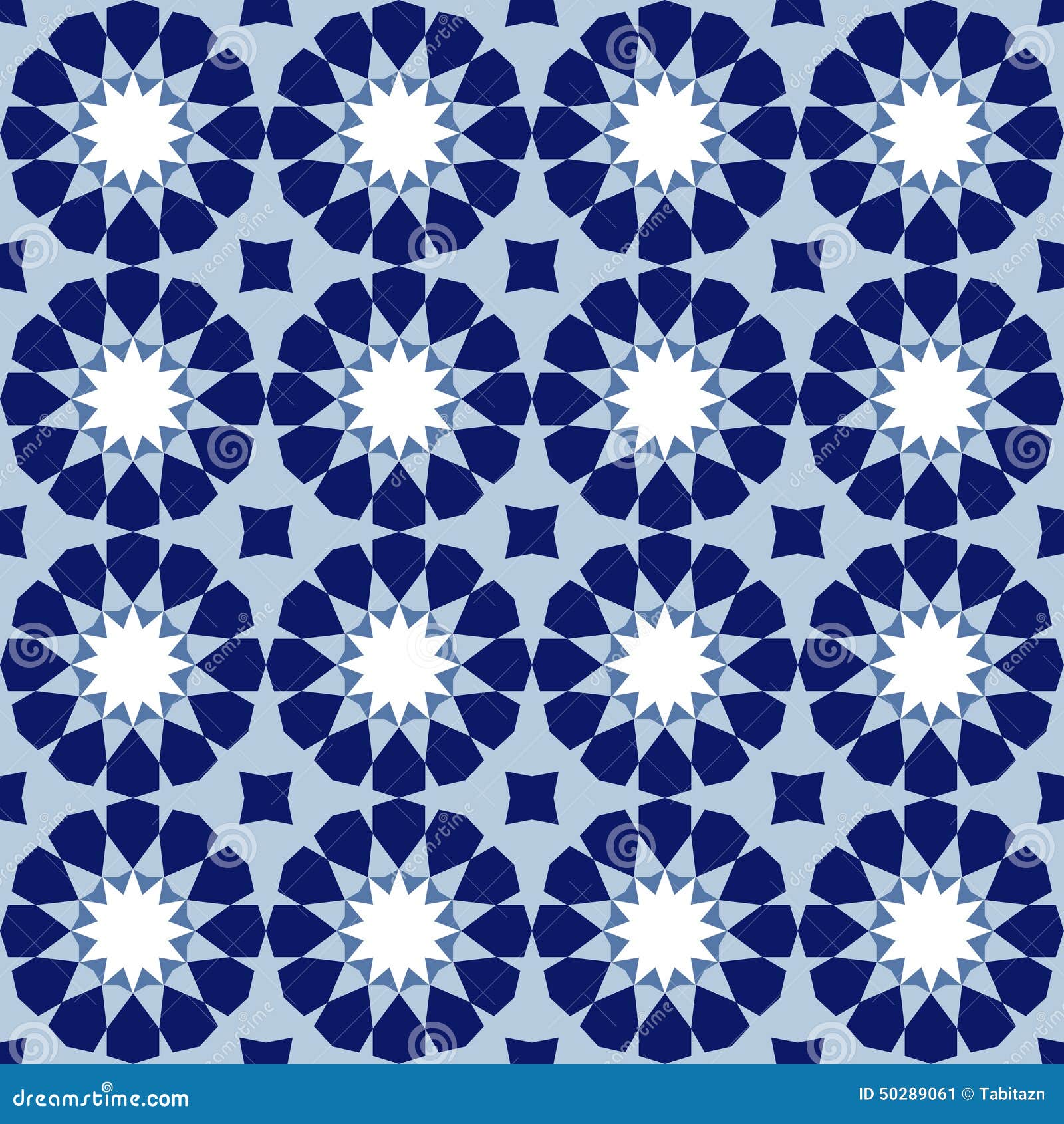 Ornamental Seamless Pattern, Arabic Tile, Background Stock Illustration ...