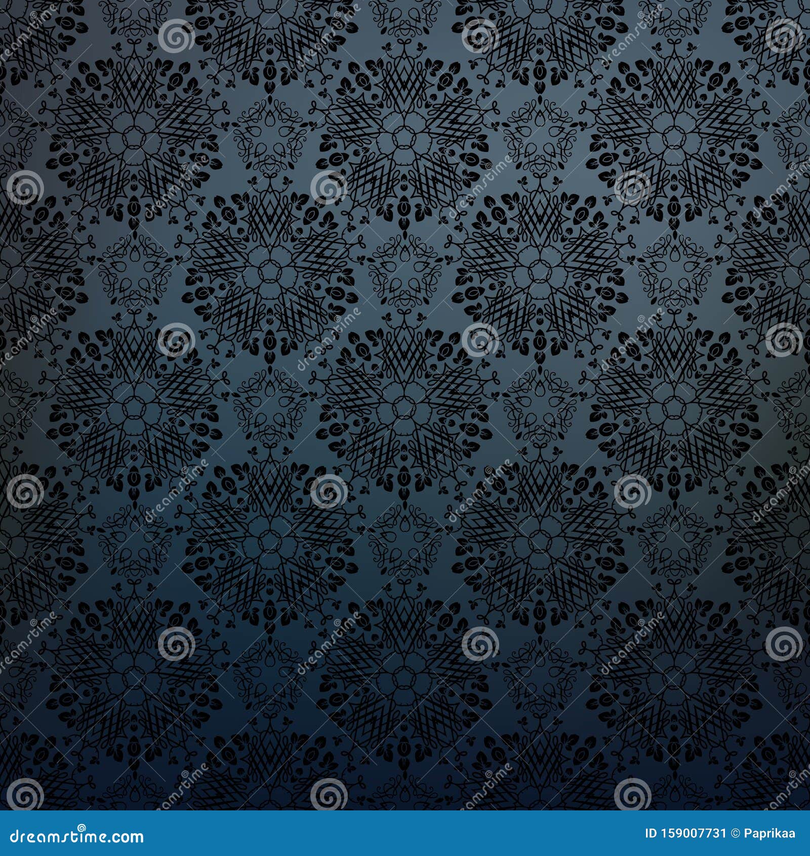 Ornamental Seamless Pattern. Dark Gothic Style. Stock Vector ...